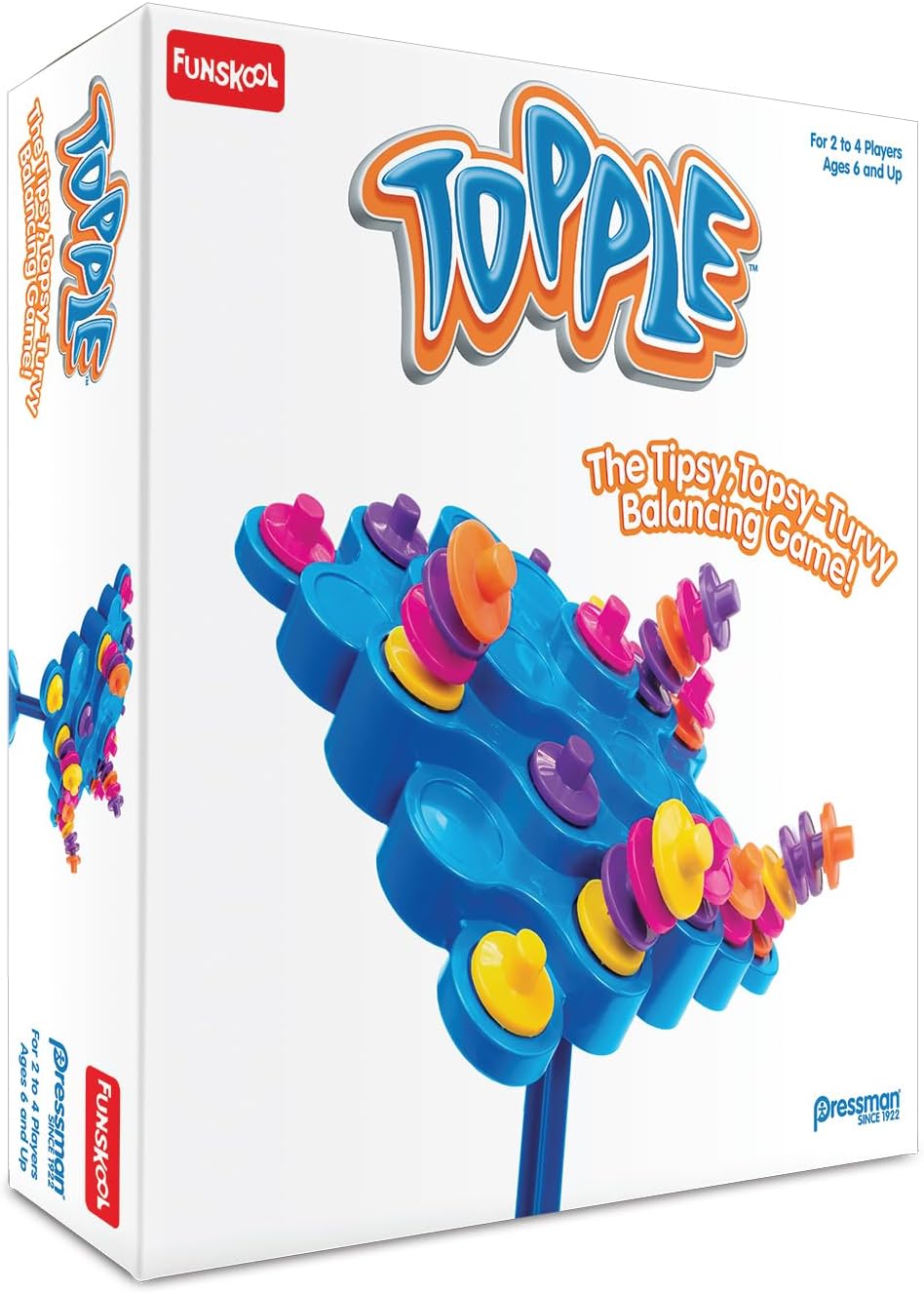 Buy Funskool Topple, Strategy Game, Board Game for kids, Adults, Families, Educational, Fun, 2 ...