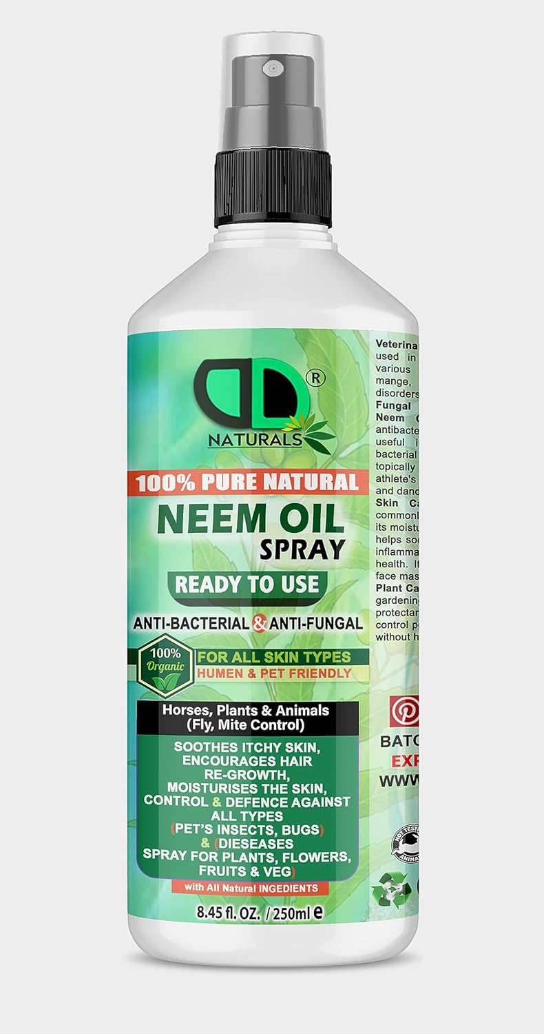 DD Organic Neem Oil A Natural Garden Bug Spray for Plants & Horses ...