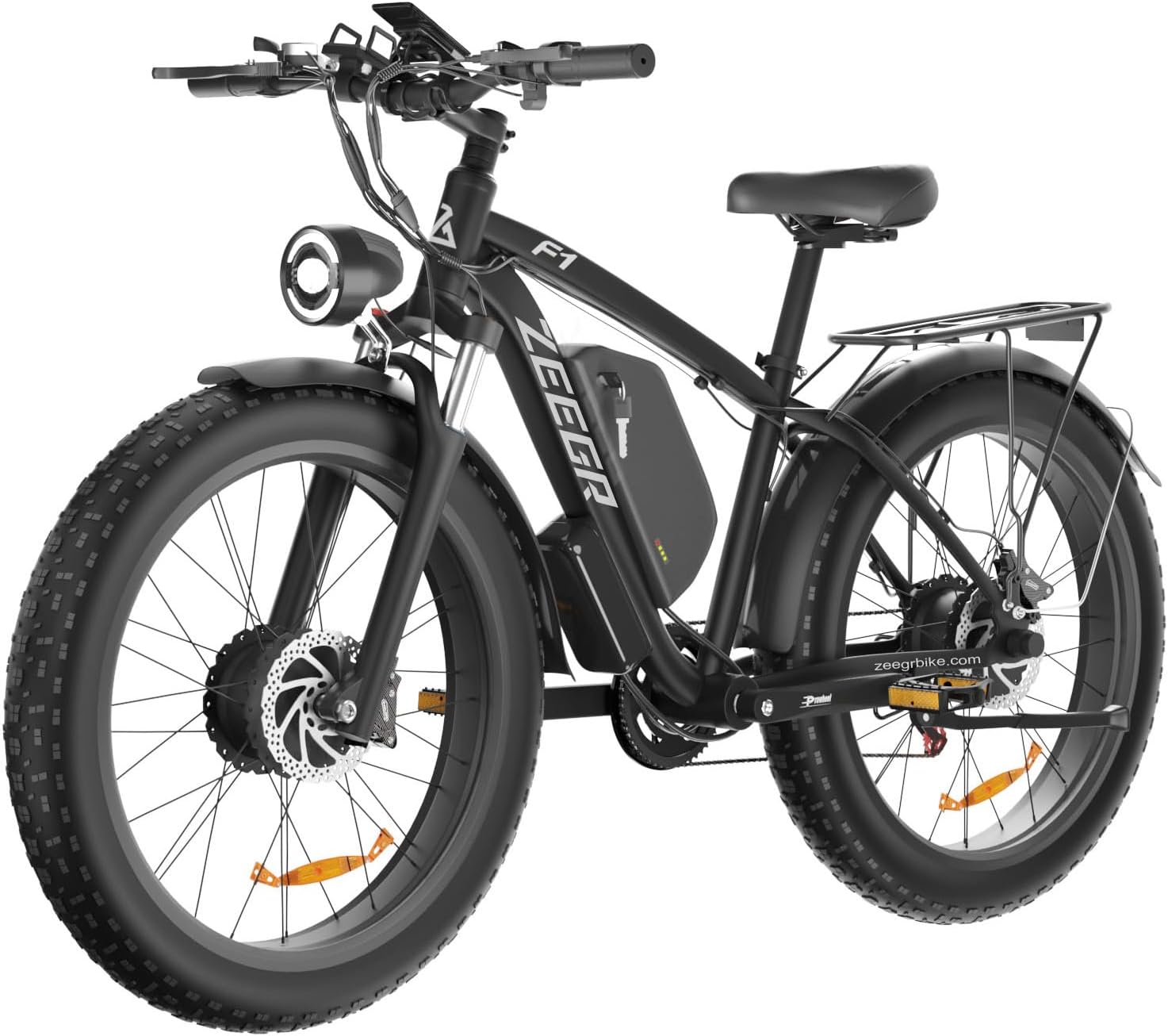 Amazon.com : SMLRO Electric Bike for Adults, 2000W 26” Fat Tire Electric Bike, 35MPH AWD Dual ...