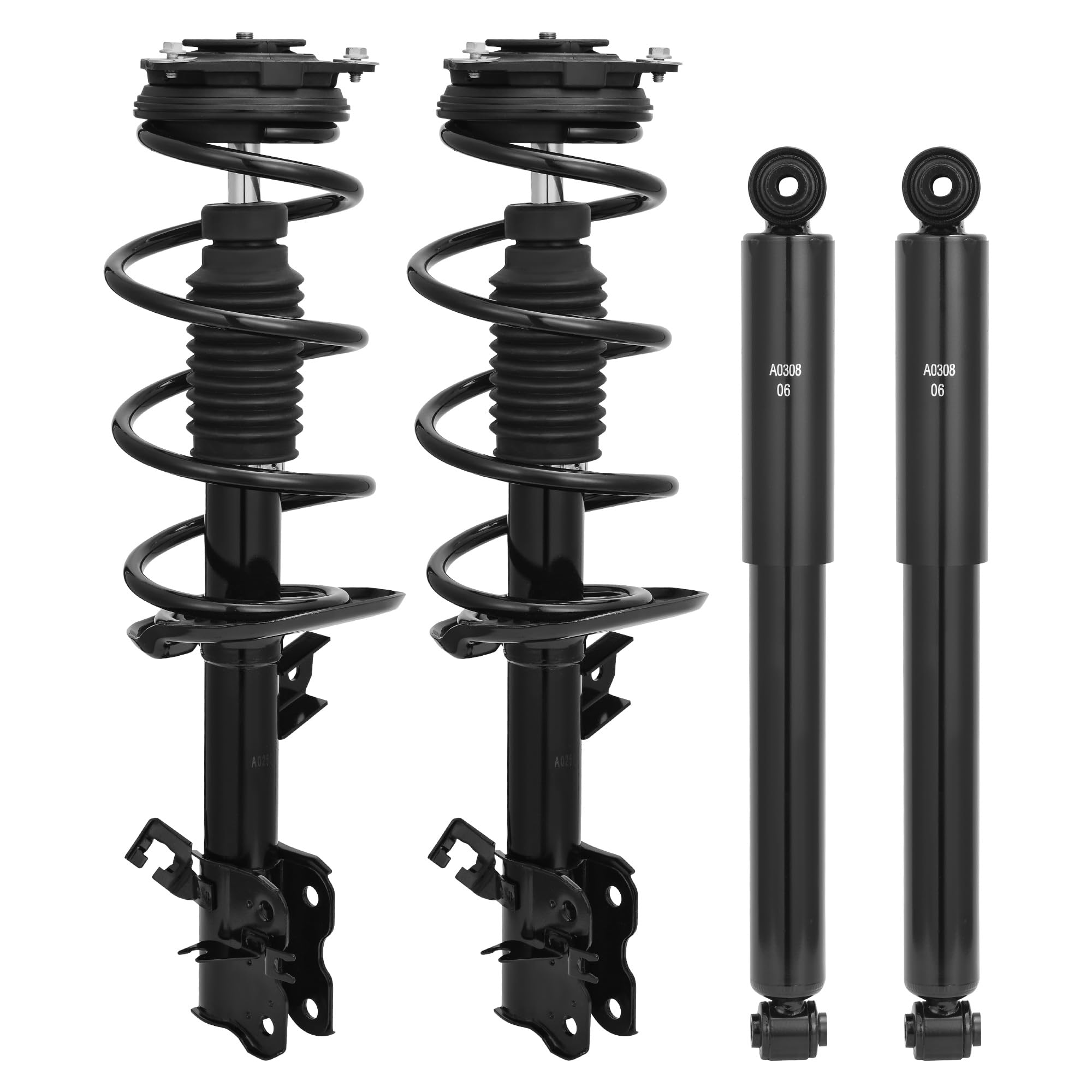 Snapklik.com : AUTOSAVER88 Front Complete Struts Rear Shocks Assembly ...