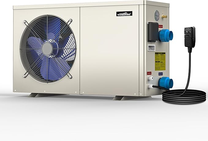 Amazon.com: villastar Pool Heater for Above Ground Pool, Pool Heater ...