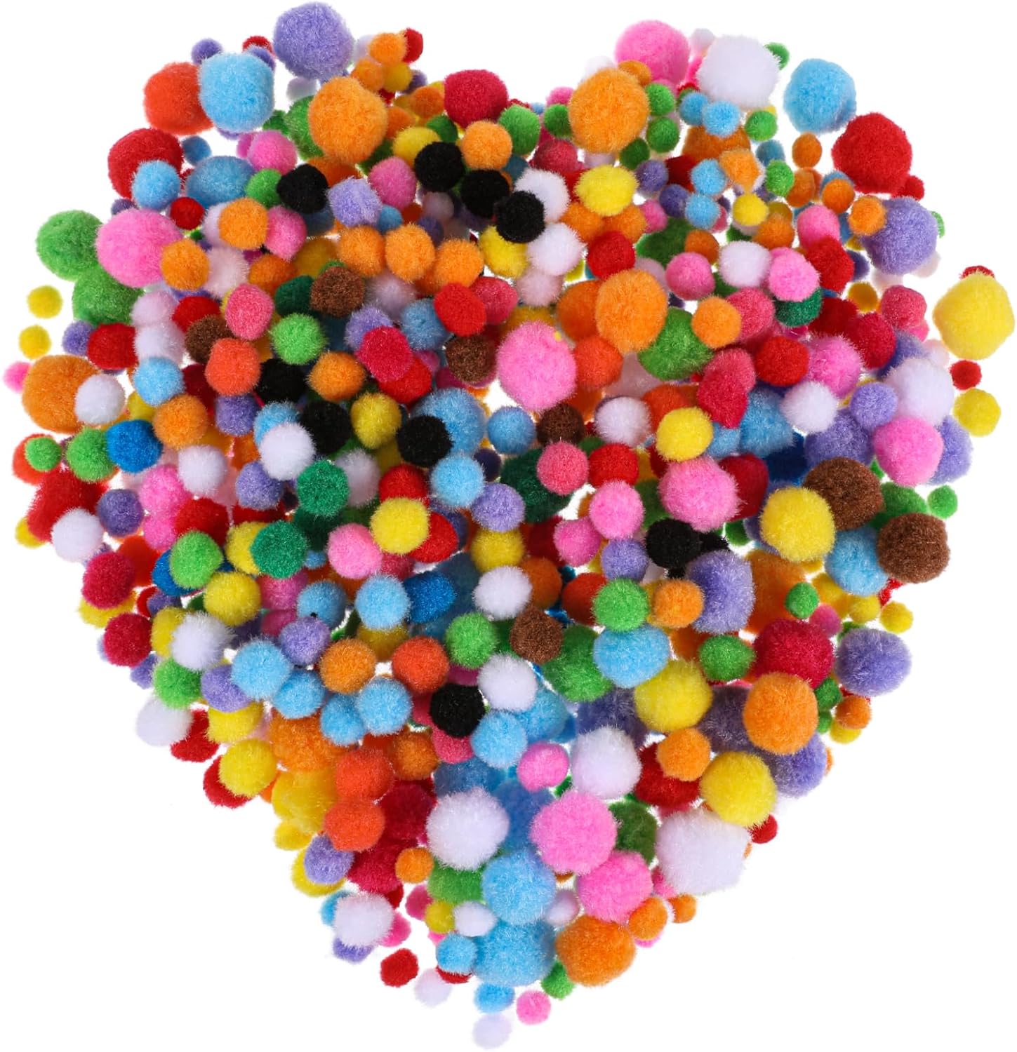 Amazon.com: Pom Poms 100 Pcs Craft Making Assorted Sizes 10mm-30mm ...