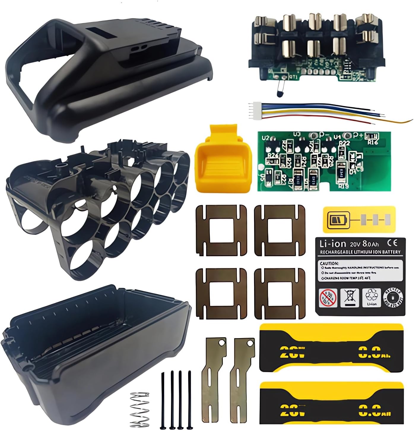 Amazon.com: Janllenton 10-Cell 21700 Battery Replacement Case for ...