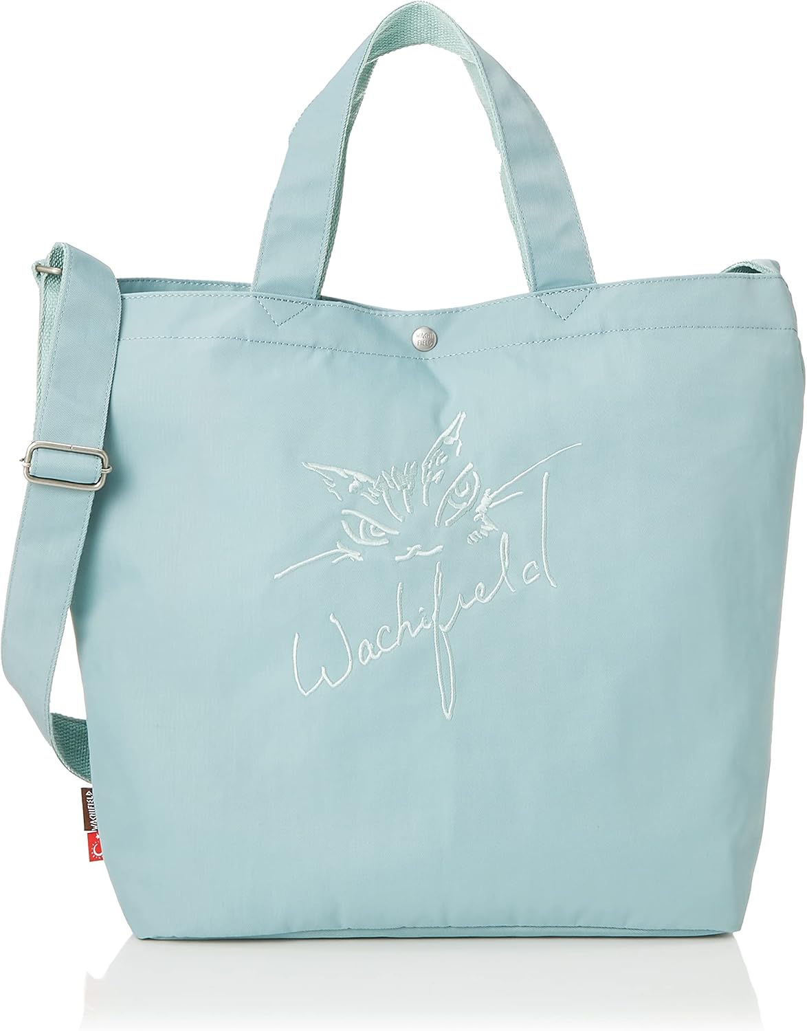 Amazon | [わちふぃーるど] 猫のダヤン ショルダー紐付き・2way刺繍トートバッグ(大) ショルダーバッグ 斜め掛けバッグ 大容量 撥水 WTPL-02 グリーン ...