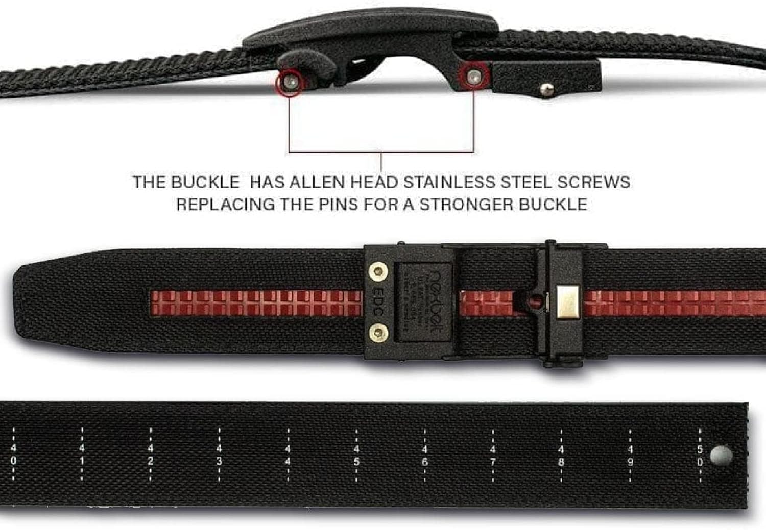 Amazon.com : Nexbelt Men's Belt, EDC Titan Nylon Gun Tactical Ratchet ...