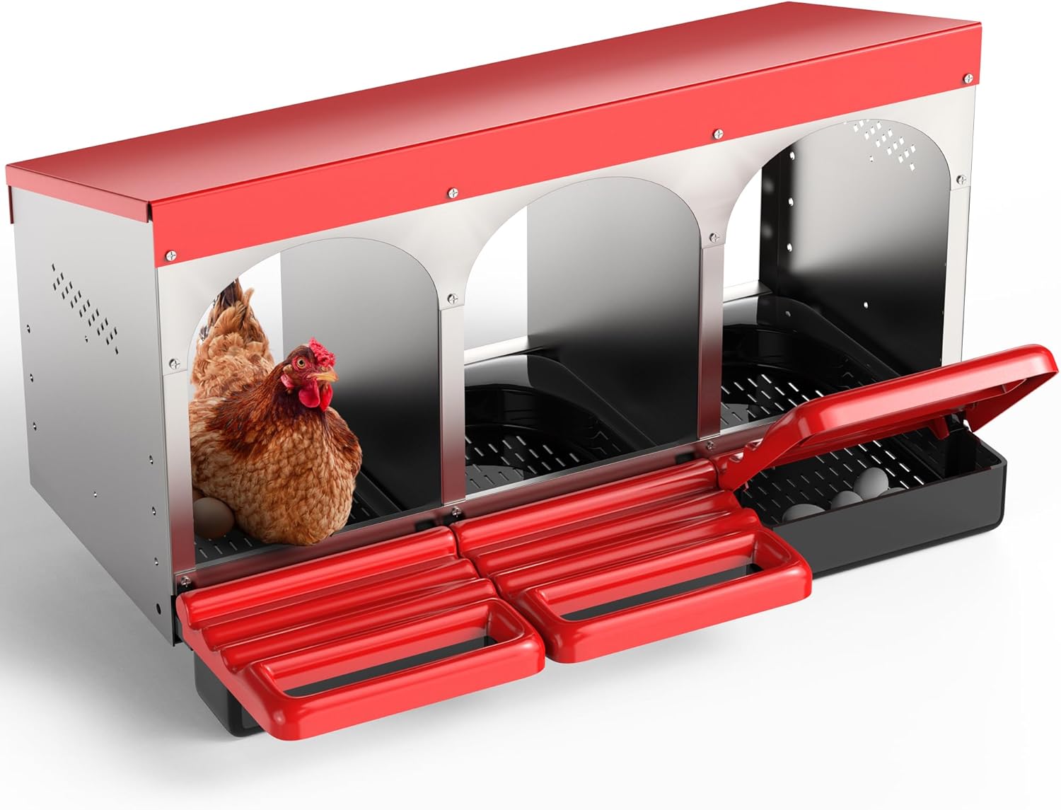 Amazon.com: lumomo Nesting Boxes for Chicken Coop 3 Hole Hen Nest with ...