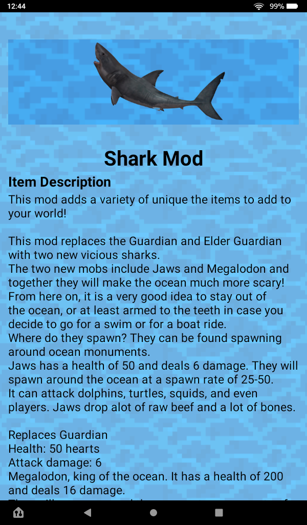 Shark Mod - App on Amazon Appstore