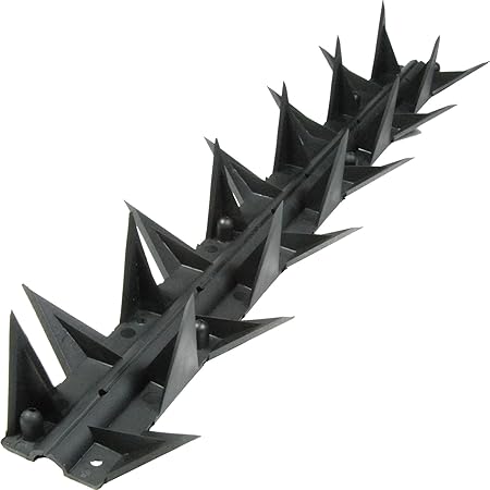 Stegastrip Security Spikes for Walls and Fences, 25 metre pack, Black ...