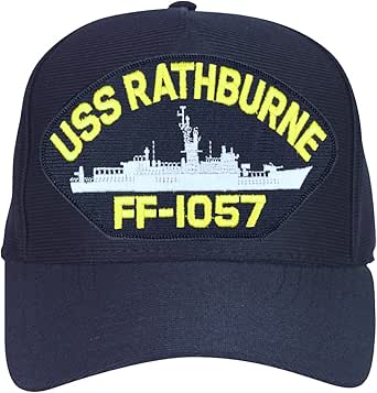 Amazon.com: MilitaryBest USS Rathburne FF-1057 Ship Cap Navy Blue ...