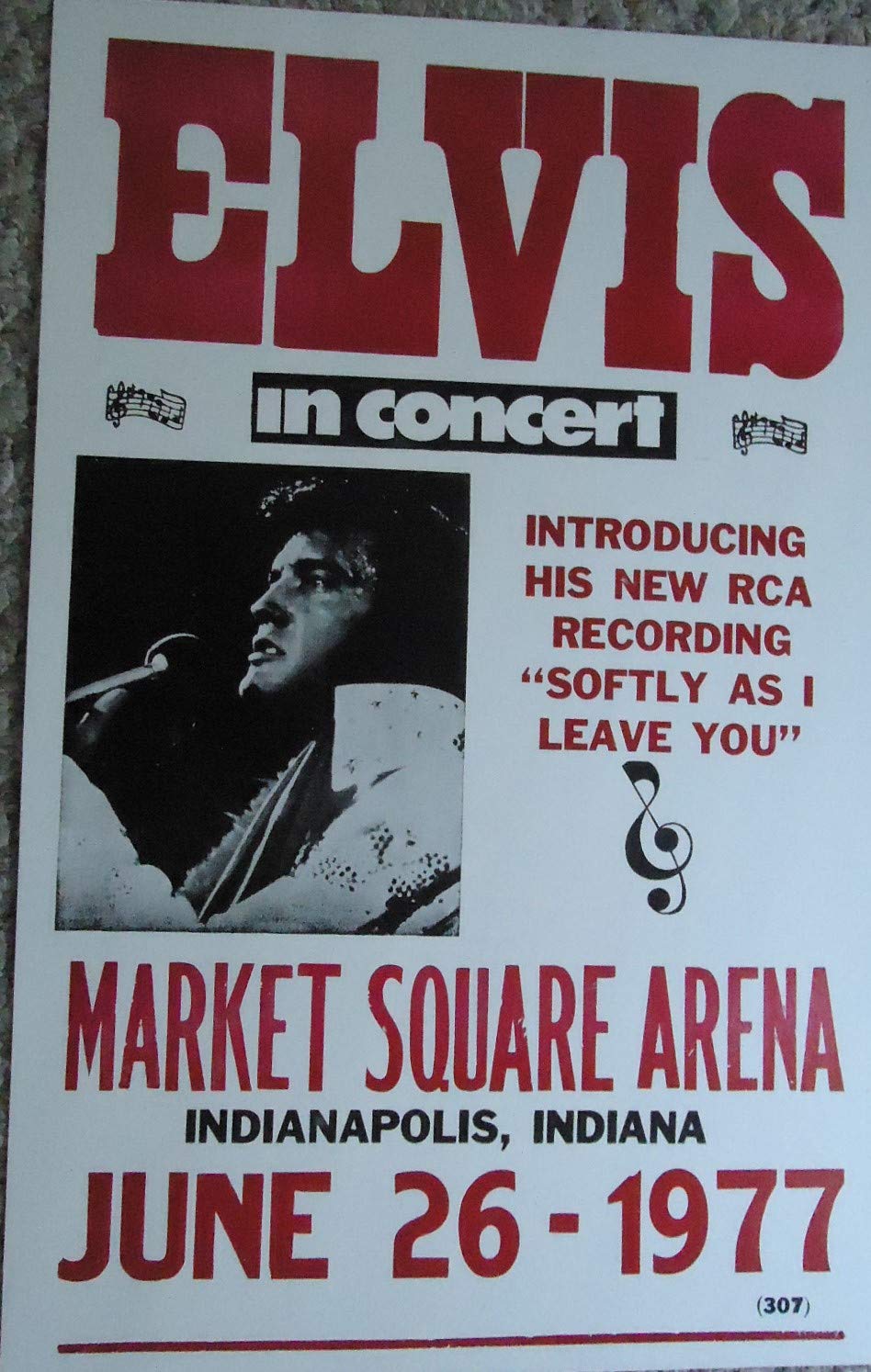 Vintage Elvis Concert Posters Only Remaining Elvis Poster For Concert