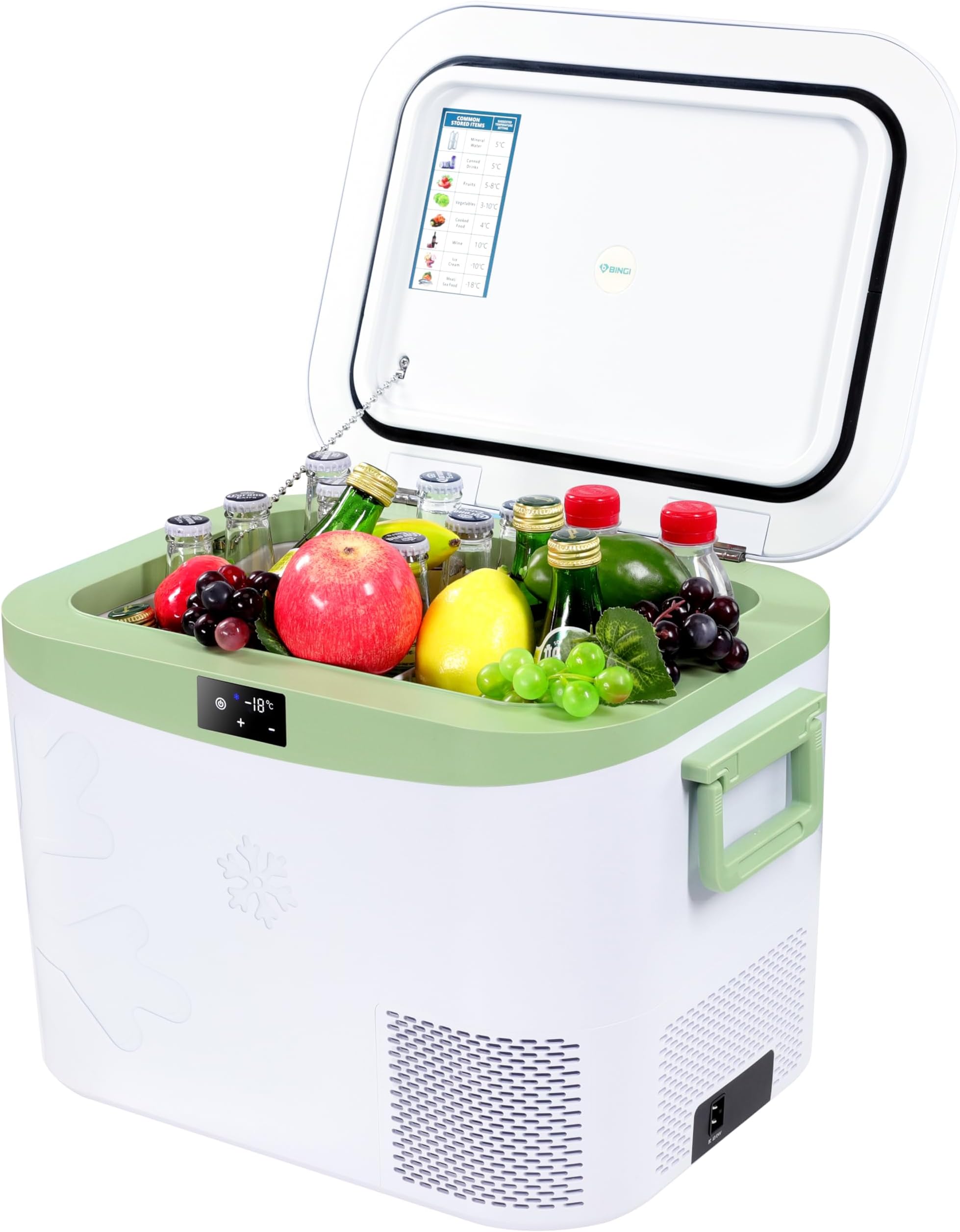 BINGI Camping Fridge 18L,Car Fridge Freezer Portable Compressor Car ...