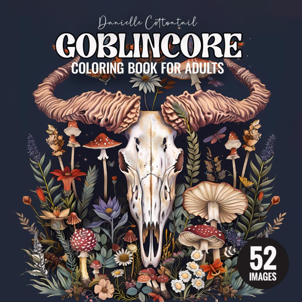 Amazon.com: Goblincore Coloring Book For Adults: Beautiful Aesthetic 52 ...