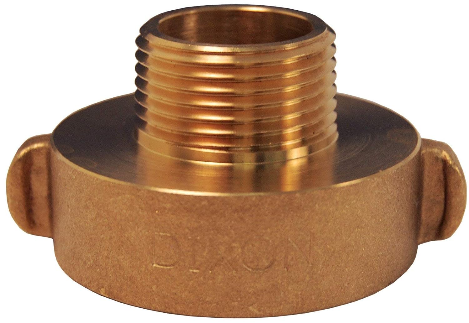 Dixon RHA2520T 2 1/2" FNST x 2" MNPT Hydrant Adapter RL, 2.5" ID, Brass ...
