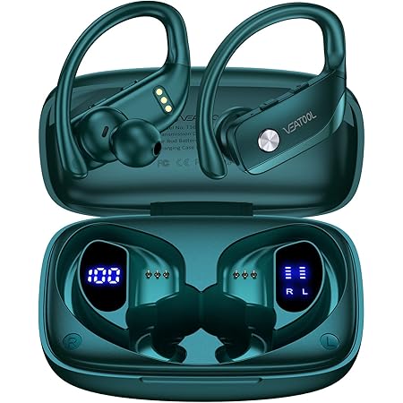 Amazon.com: Wireless Earbuds Bluetooth Headphones 48hrs Play Back Sport ...