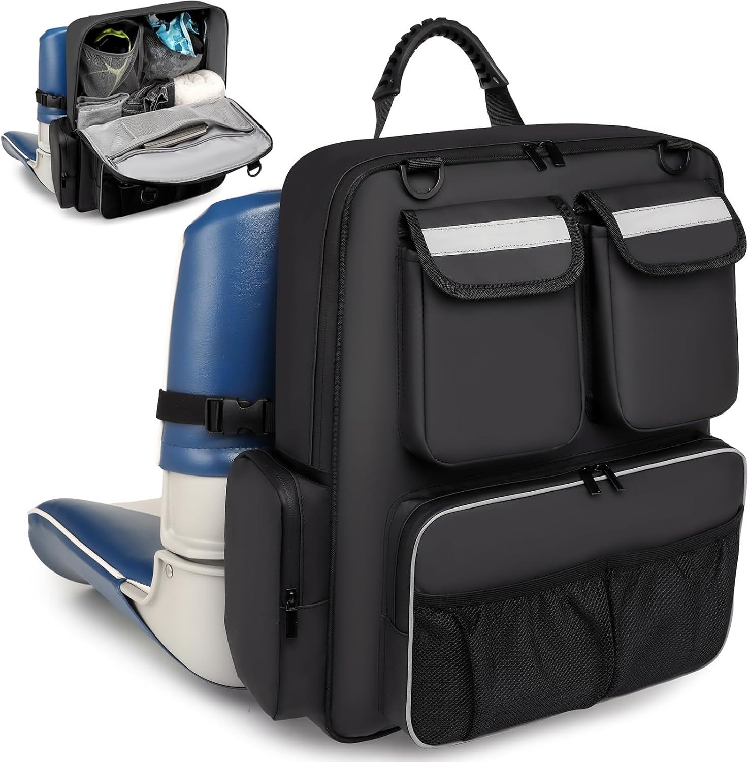 Amazon.com: XINTREY Waterproof Boat Storage Bag Back Seat Organizer ...