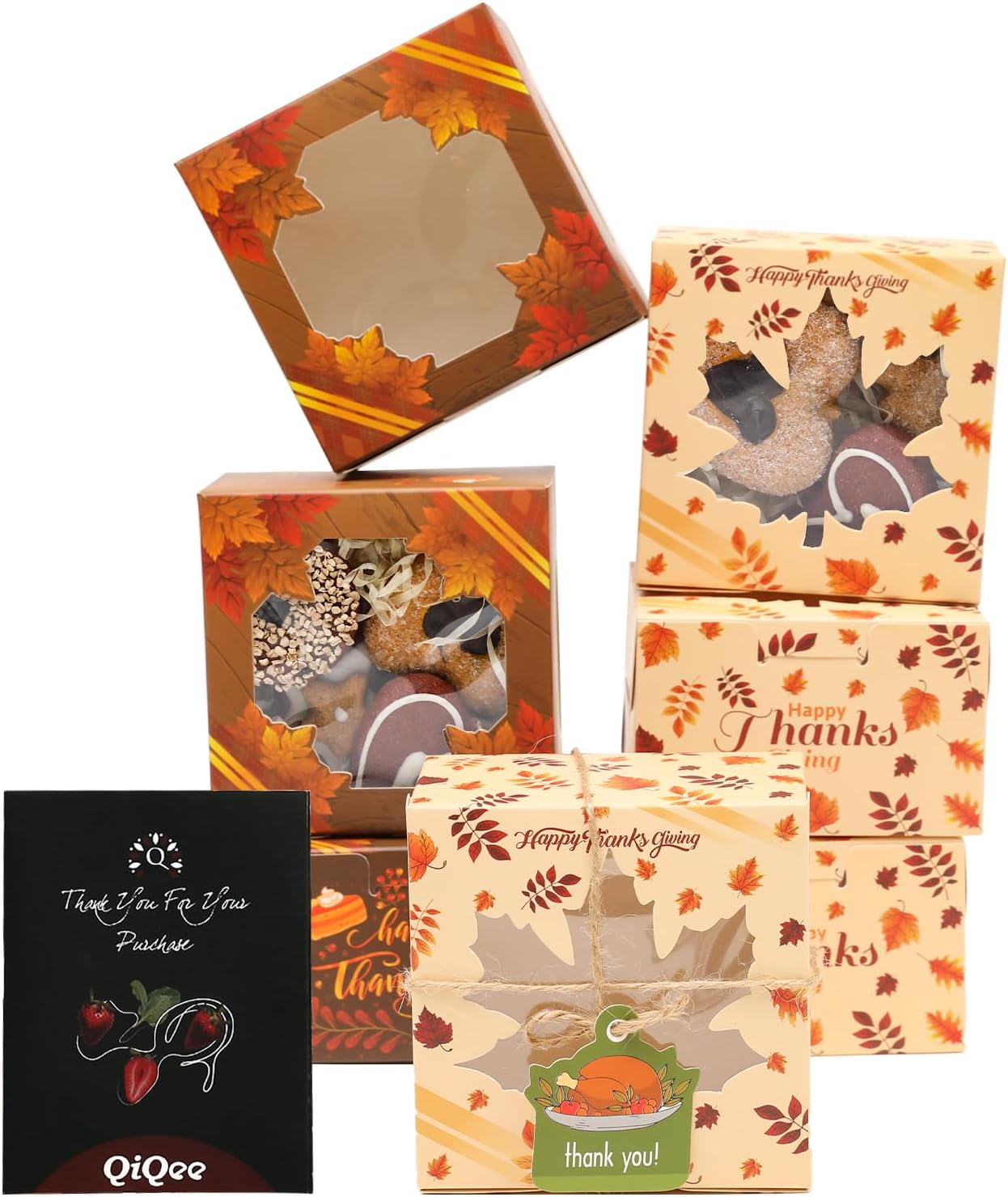 Amazon.com: Kate Aspen Fall Cookie Boxes with Window and Decorative ...