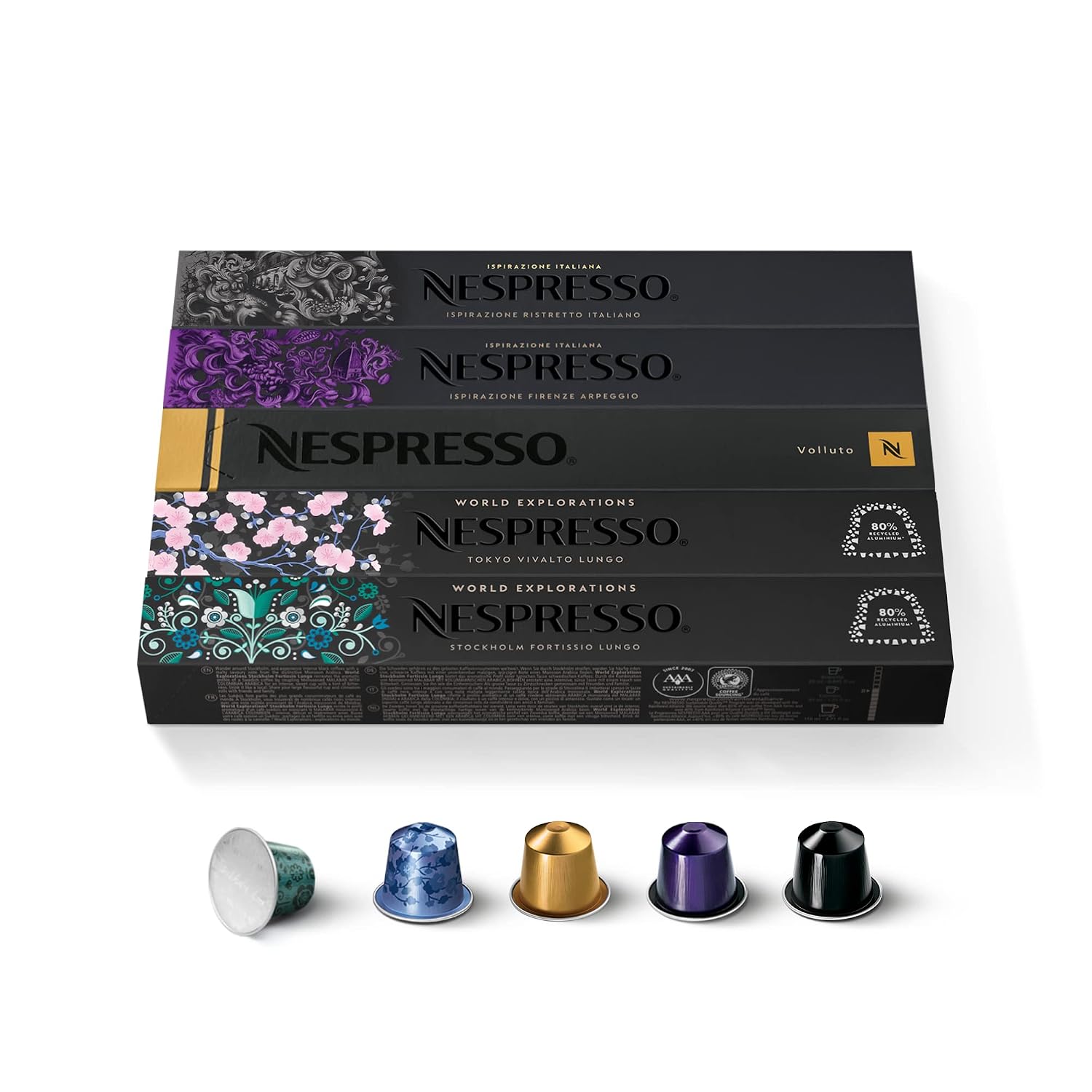 NESPRESSO ORIGINAL, Auswahl an Espresso und Lungo Kaffees, Helle bis ...