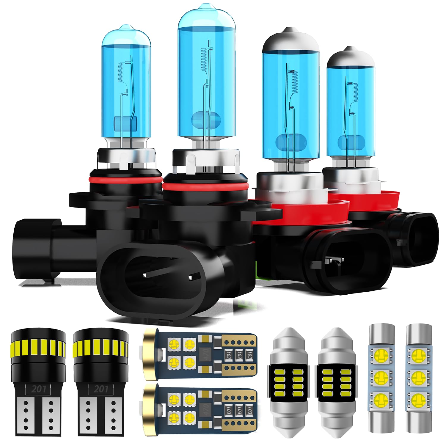 Amazon.com: LECCIBUB Headlight Bulbs Interior Light Kit Fit For Honda ...