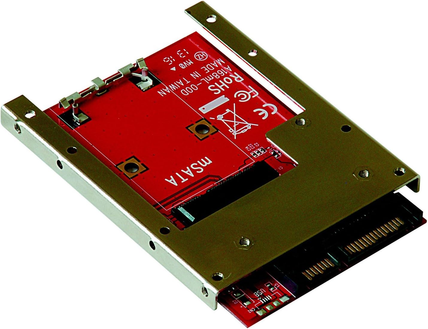 Amazon.co.jp: mSATA(Mini SATA)→2.5インチ SATA変換アダプターKINGSPECJP : パソコン・周辺機器