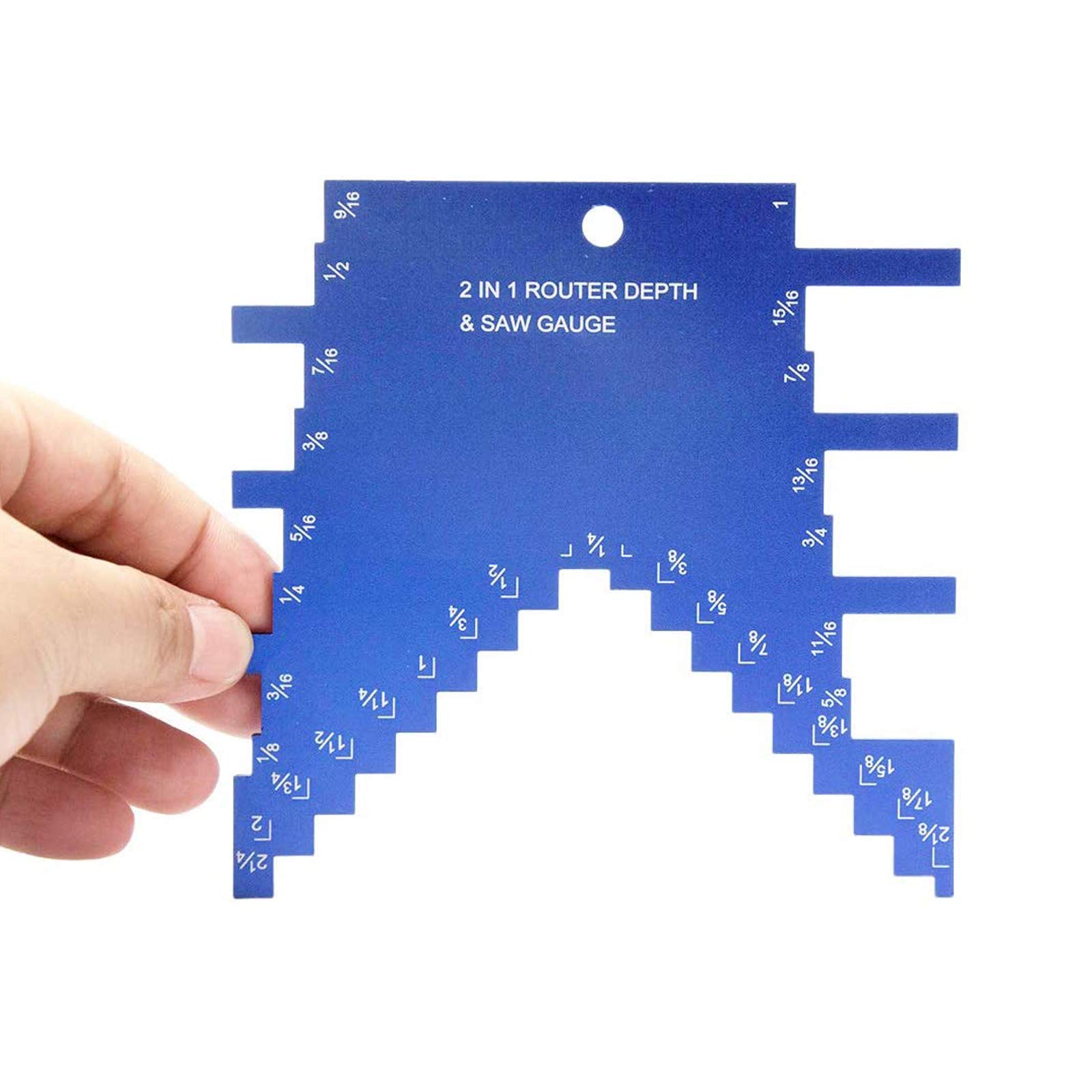 Snapklik.com : Saw Depth Gauge For Router And Table Saw, 2 In 1 Step ...