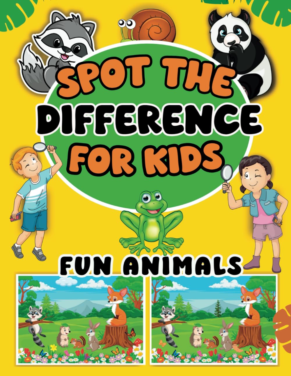 Spot The Difference For Kids- Fun Animals: Seek & Find Picture Puzzle ...