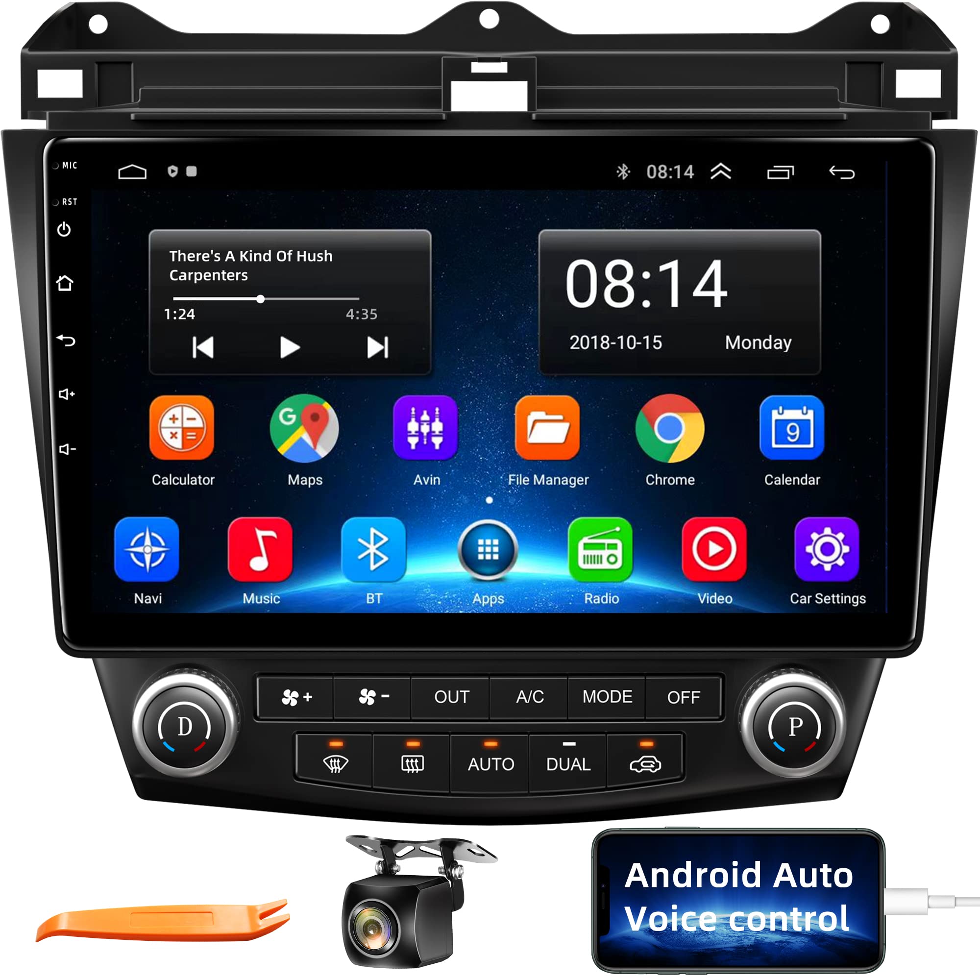 Android 12 for Hondas Accord Car Stereo Radio 2G RAM+32G ROM for 2003 ...