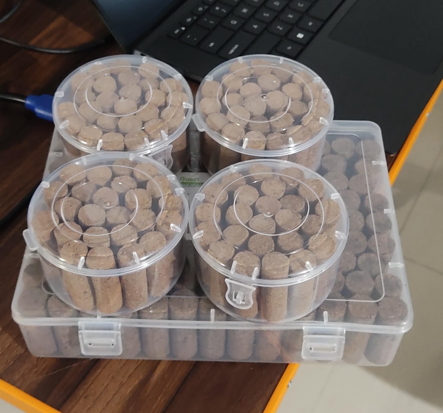 Gouri Enterprises [ Pack of 130 ] Premium Desi Cow Dung Dhoop Batti ...