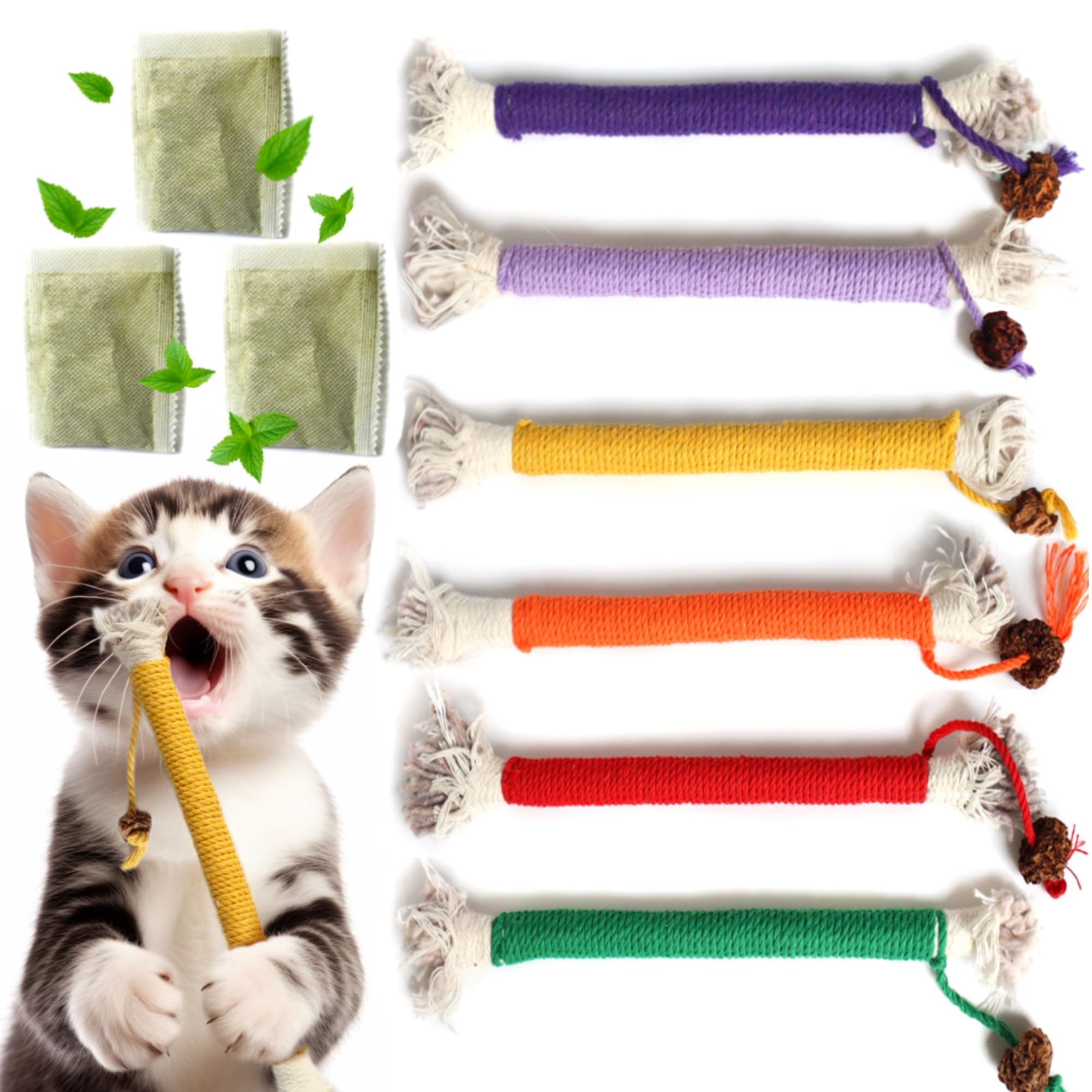 Amazon.com : Fokauiwo Kitten Toys, Cat Chew Toy for Teeth Cleaning ...