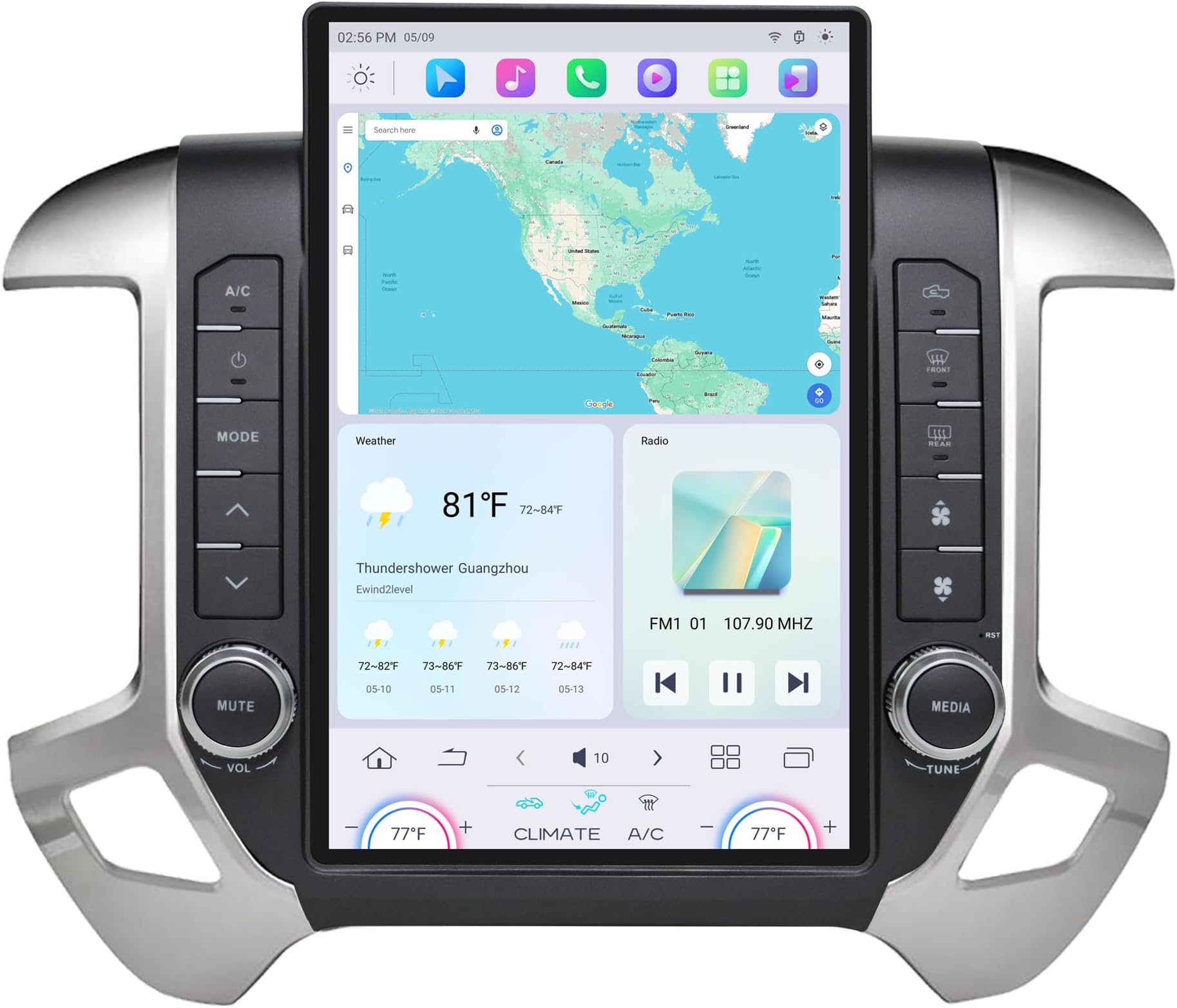 Amazon.com: Cidava 13 Inch Qualcomm Android 11 Car Radio for Chevy ...