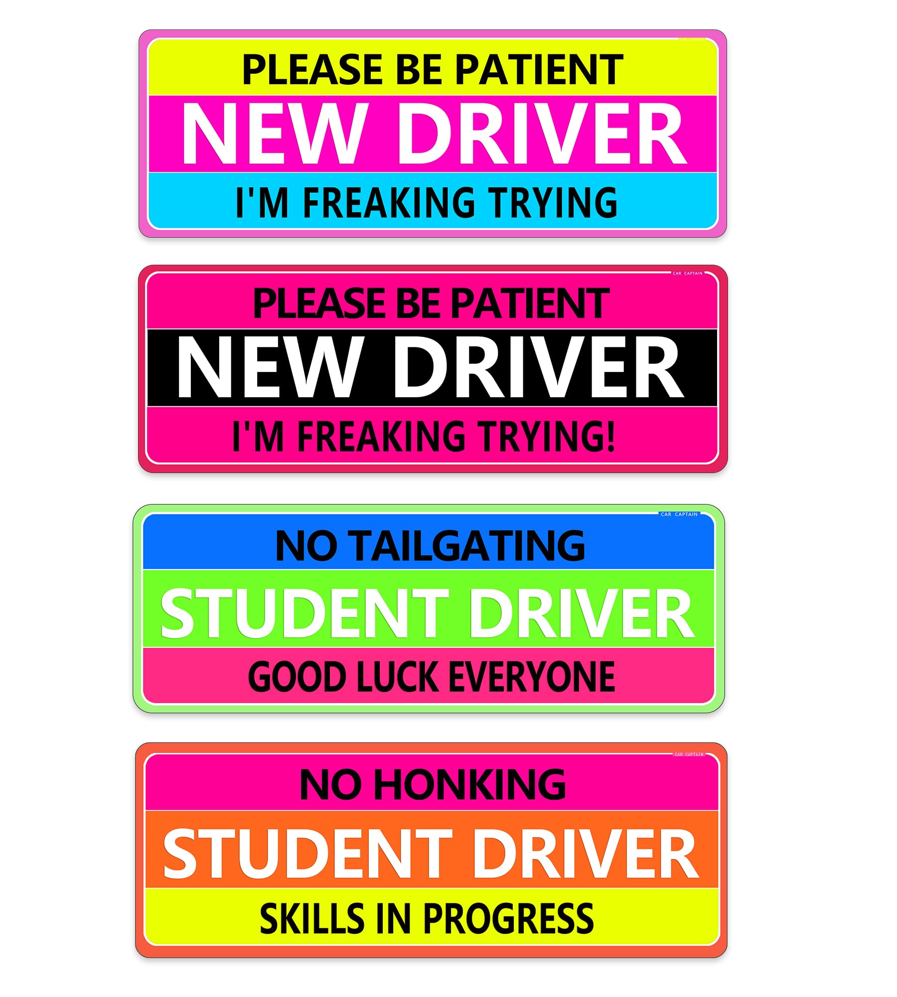 Buy 4pcs Student Driver Magnet,New Driver Magnet for Car Please Be ...