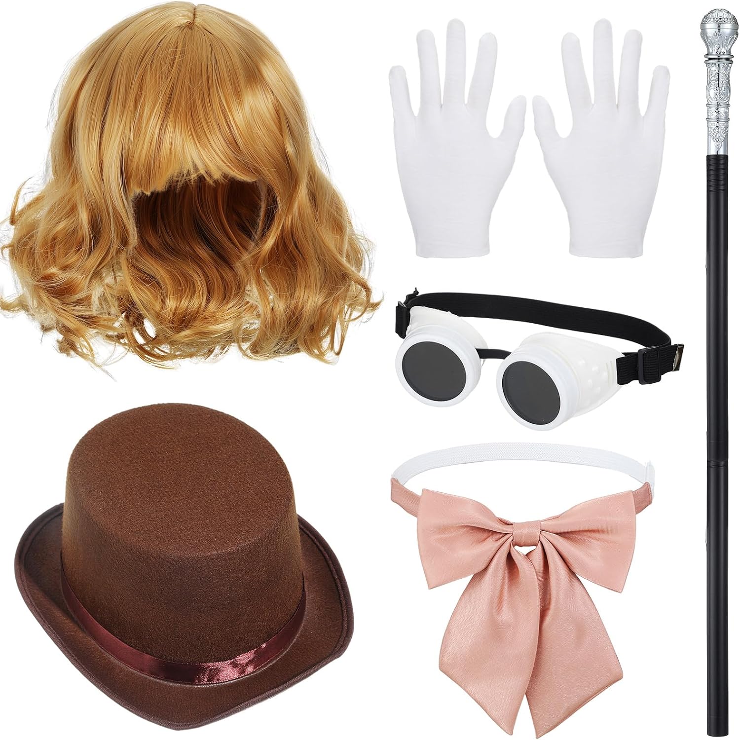 Amazon.com: Toulite Top Hat Costume Set, Includes Brown Top Hat ...