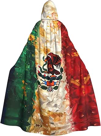 Amazon.com: NBRIEU Unisex Full Length Mexican American Flag Print ...