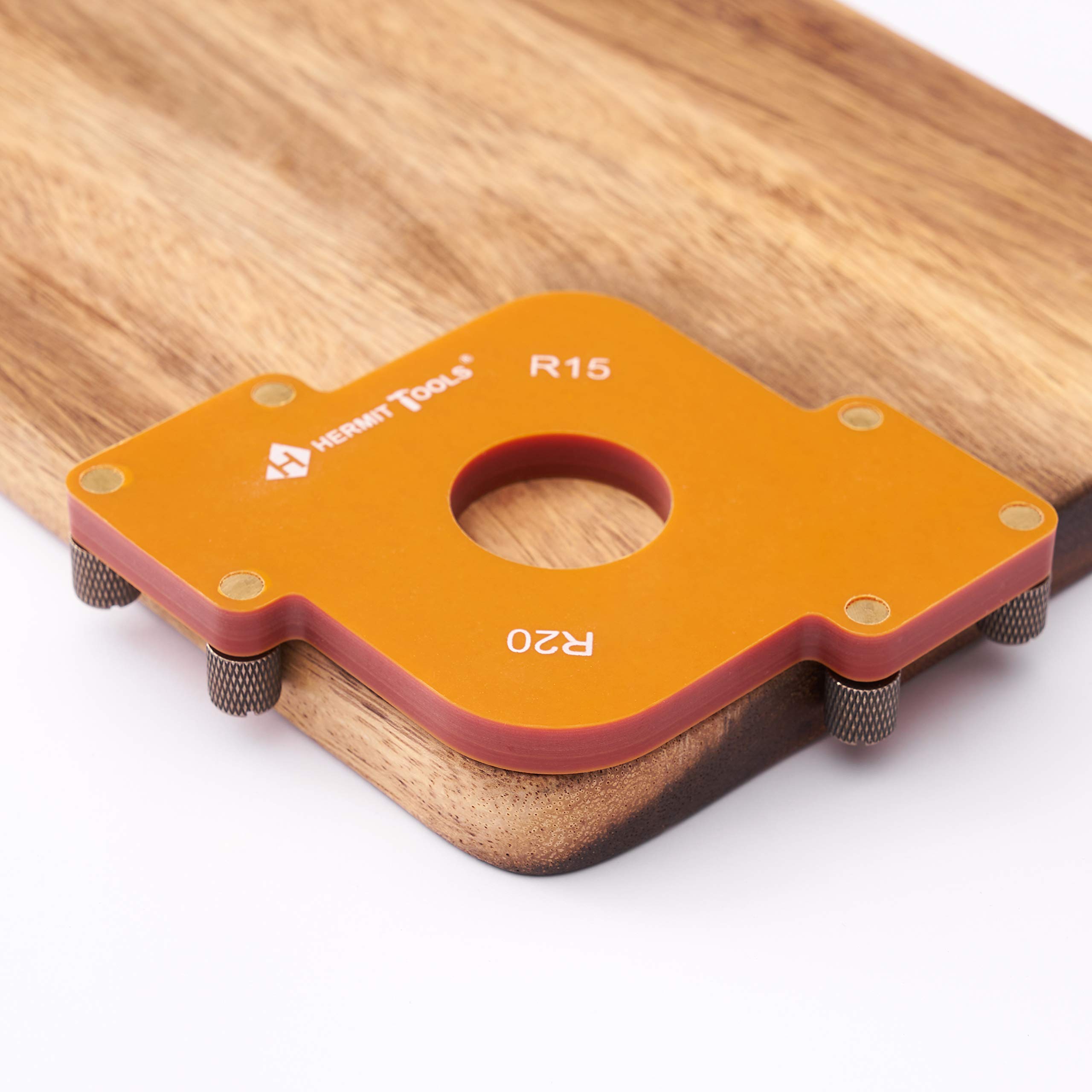 HERMIT TOOLS Set of 3 Radius Jig Router Templates Corner Radius Routing ...