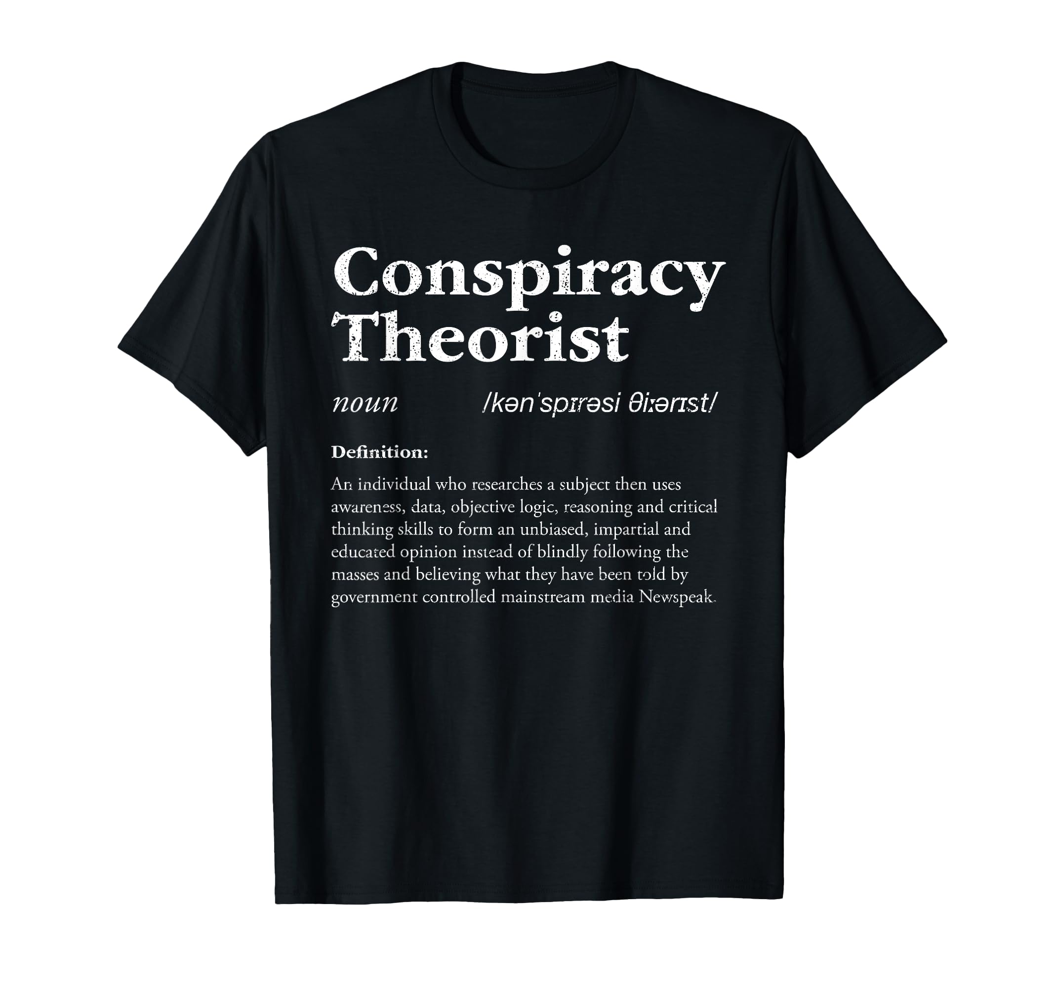 Amazon.com: Conspiracy Theorist Definition Objective Dictionary Meaning ...
