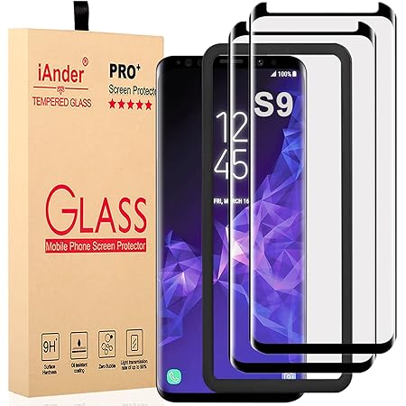 Amazon.com: amFilm Glass Screen Protector for Galaxy S9, Samsung Galaxy ...