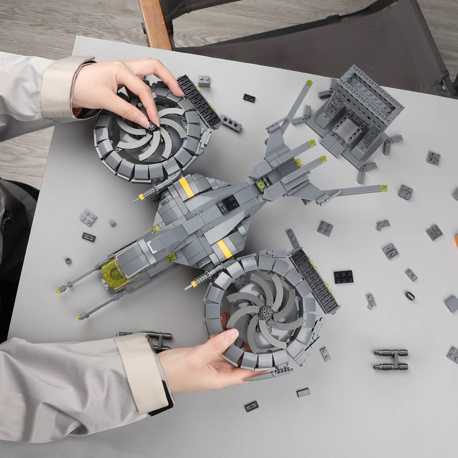 NEWABWN Star Space Raptor – Avión de ataque, modelo de avión de guerra ...