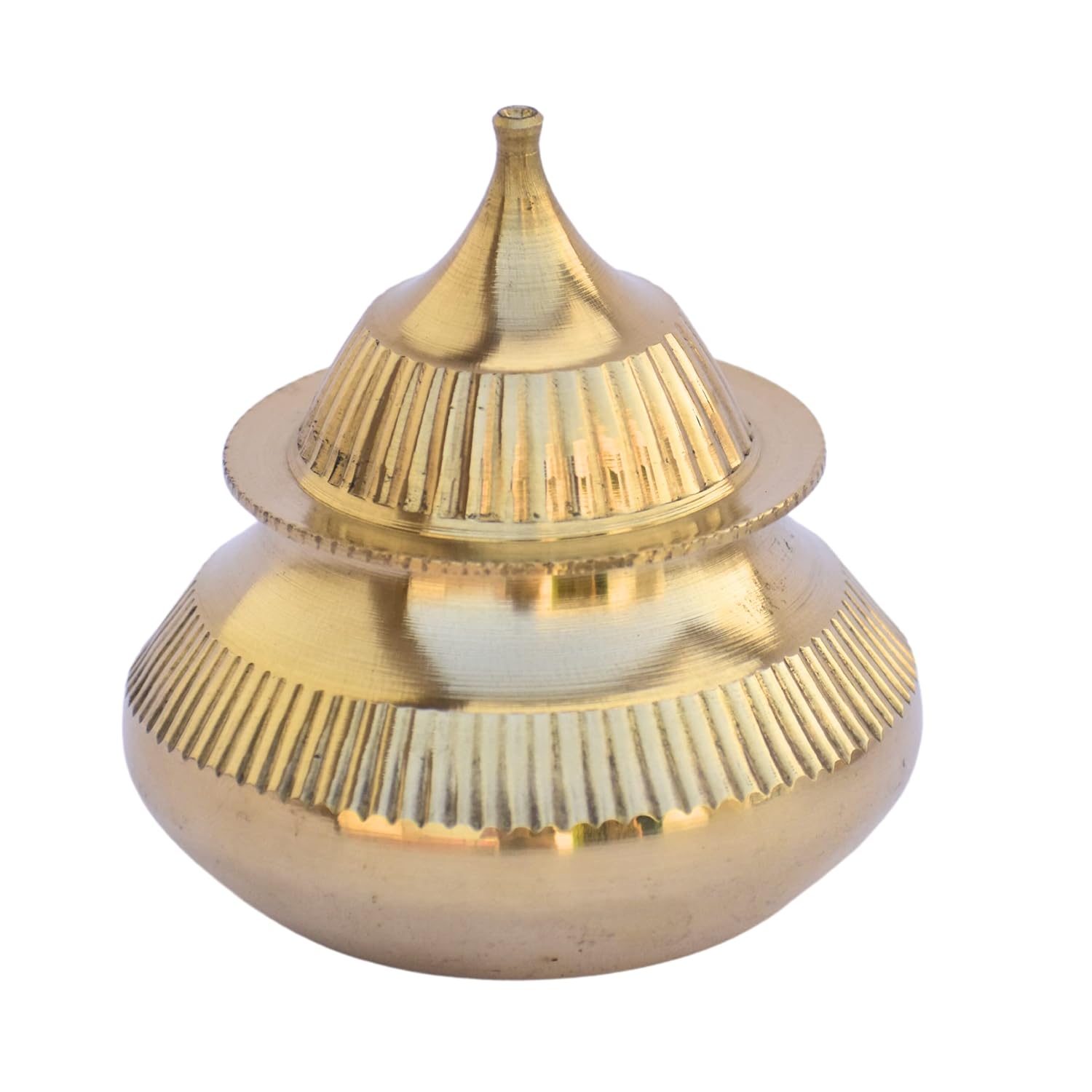 Buy RealCraft; INSPIRING LIFES Brass Kumkum Box, Sindoor Dani, Dabbi ...