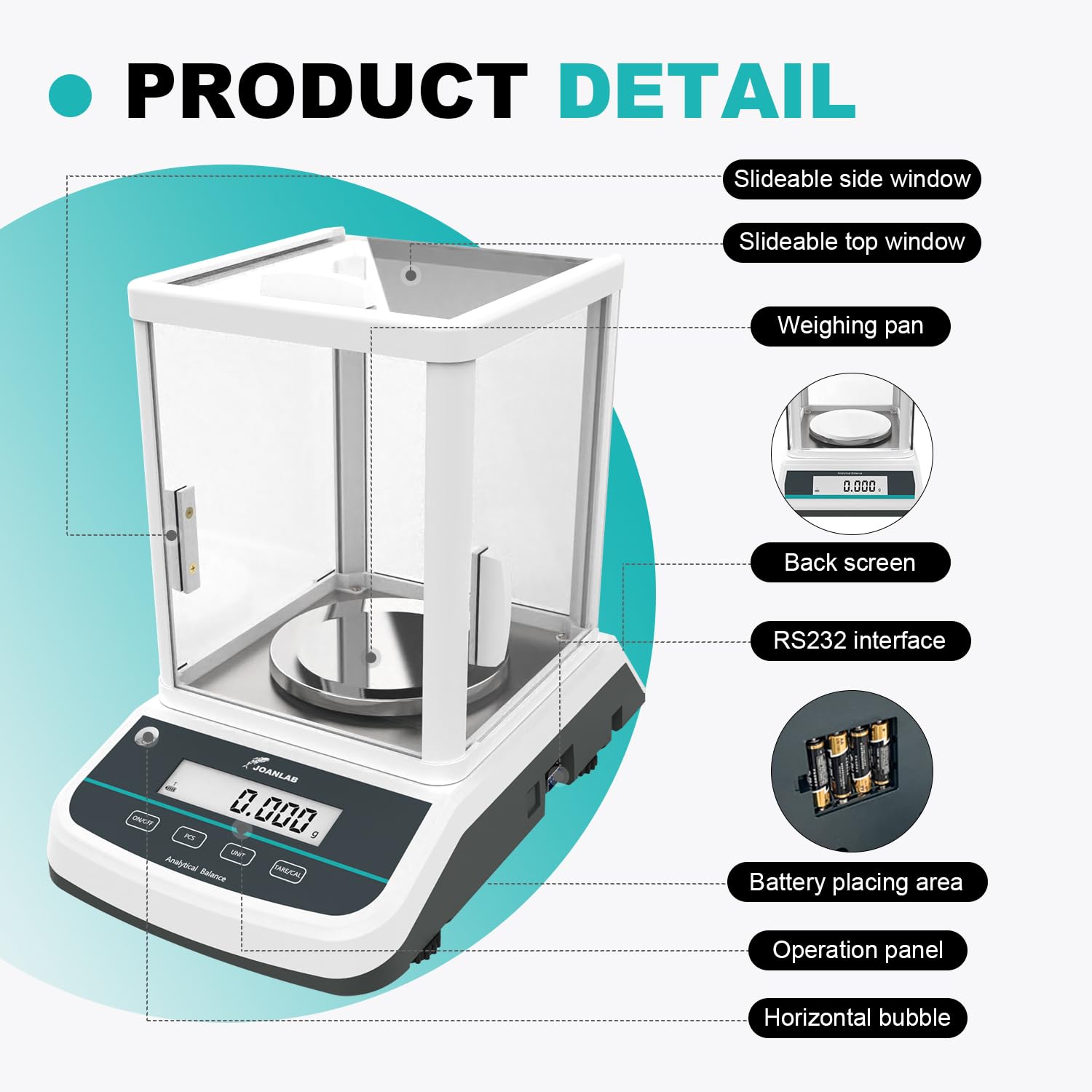 Snapklik.com : Analytical Balance 300g X 1mg Scale High Precision 0 ...