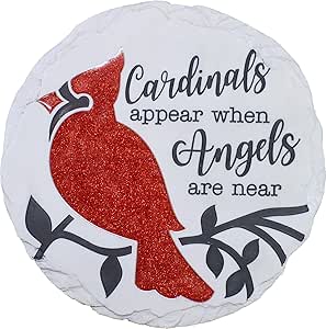 Amazon.com: Spoontiques - Cardinal Glitter Stepping Stone - Decorative ...
