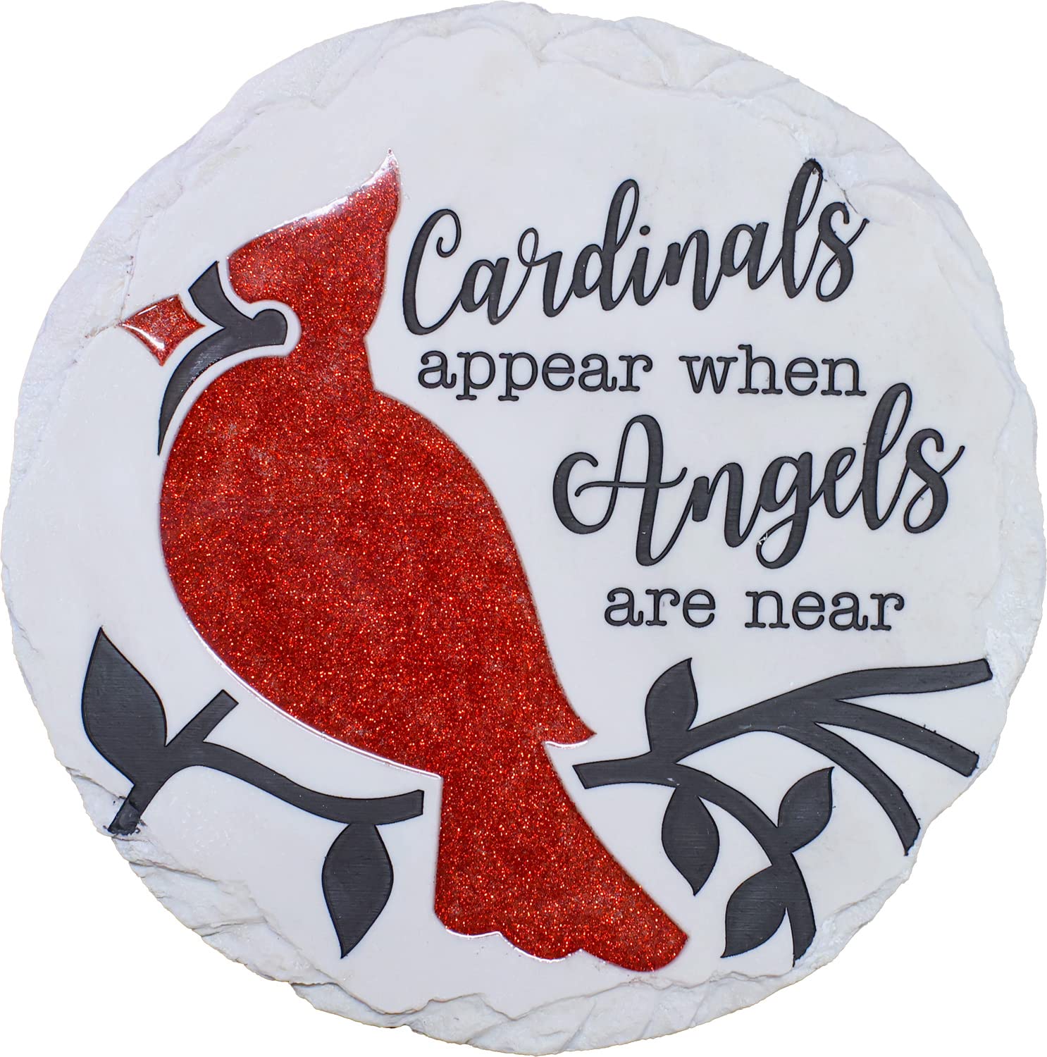 Amazon.com: Spoontiques - Cardinal Glitter Stepping Stone - Decorative ...