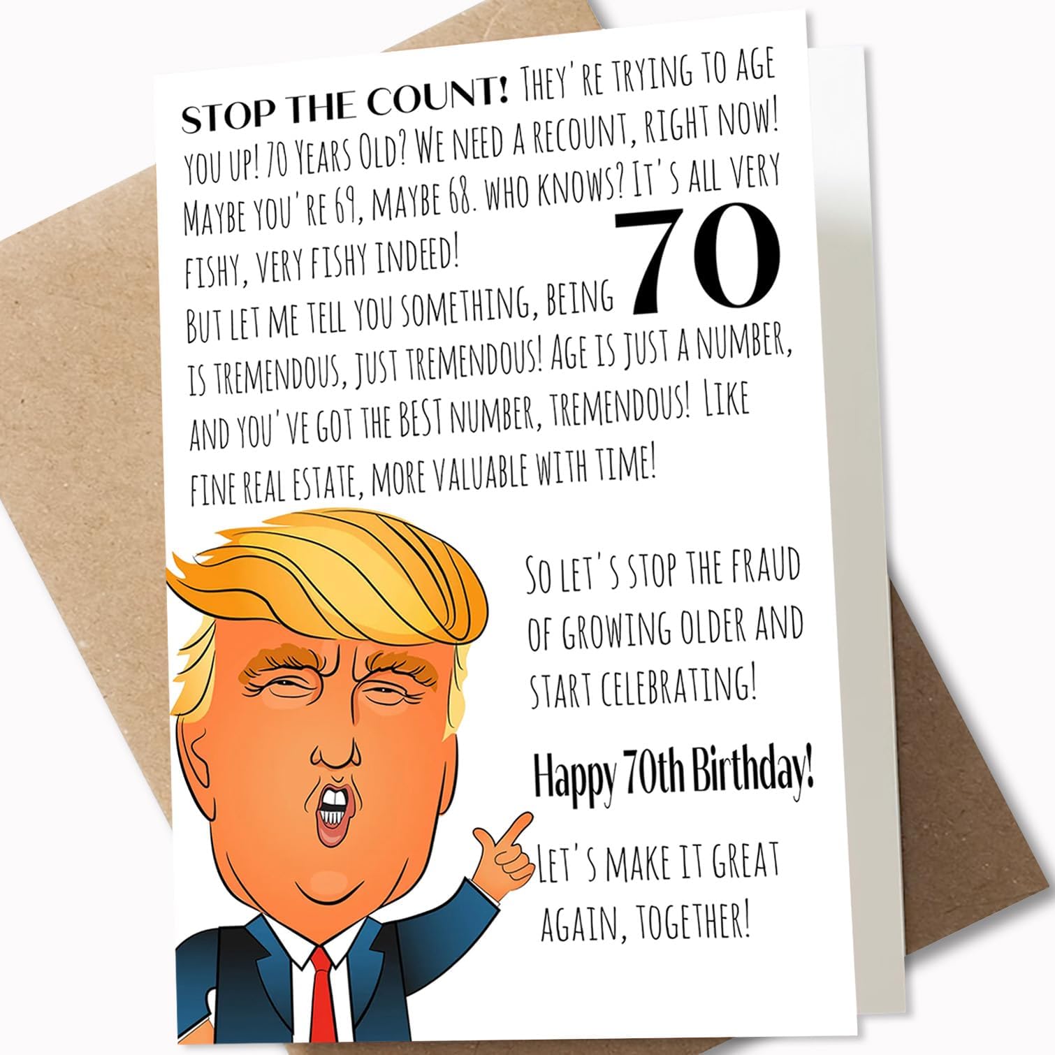 Amazon.com : Funny 70th Birthday Card, Hilarious 70 Years Old Birthday ...