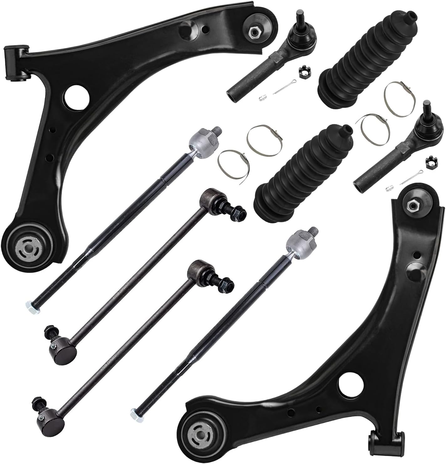 Amazon.com: 8PCS Front Lower Control Arm for Dodge Grand Caravan 2008 ...