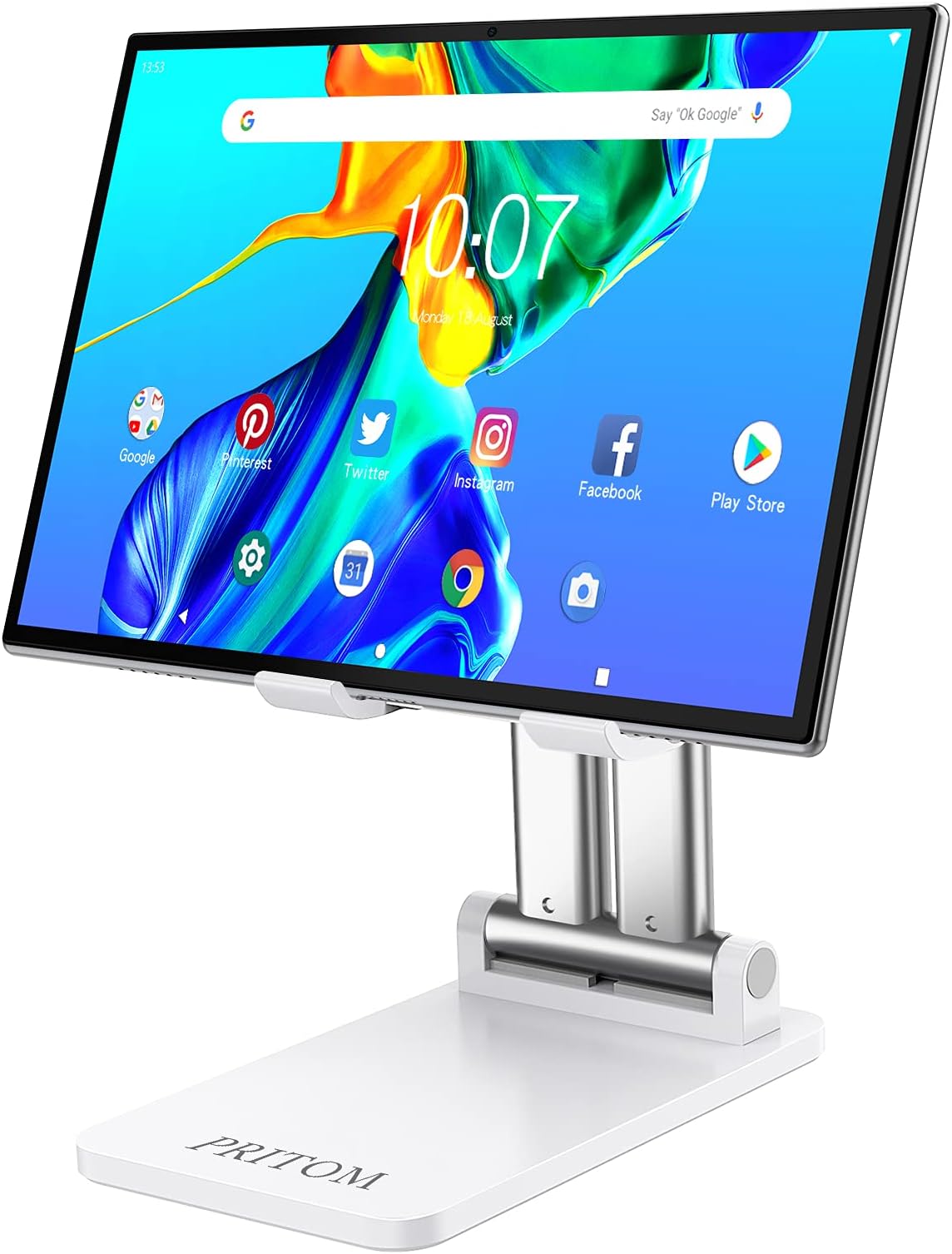 Amazon.com: Desktop Tablet Stand – CTA Adjustable Desktop Tablet Stand ...