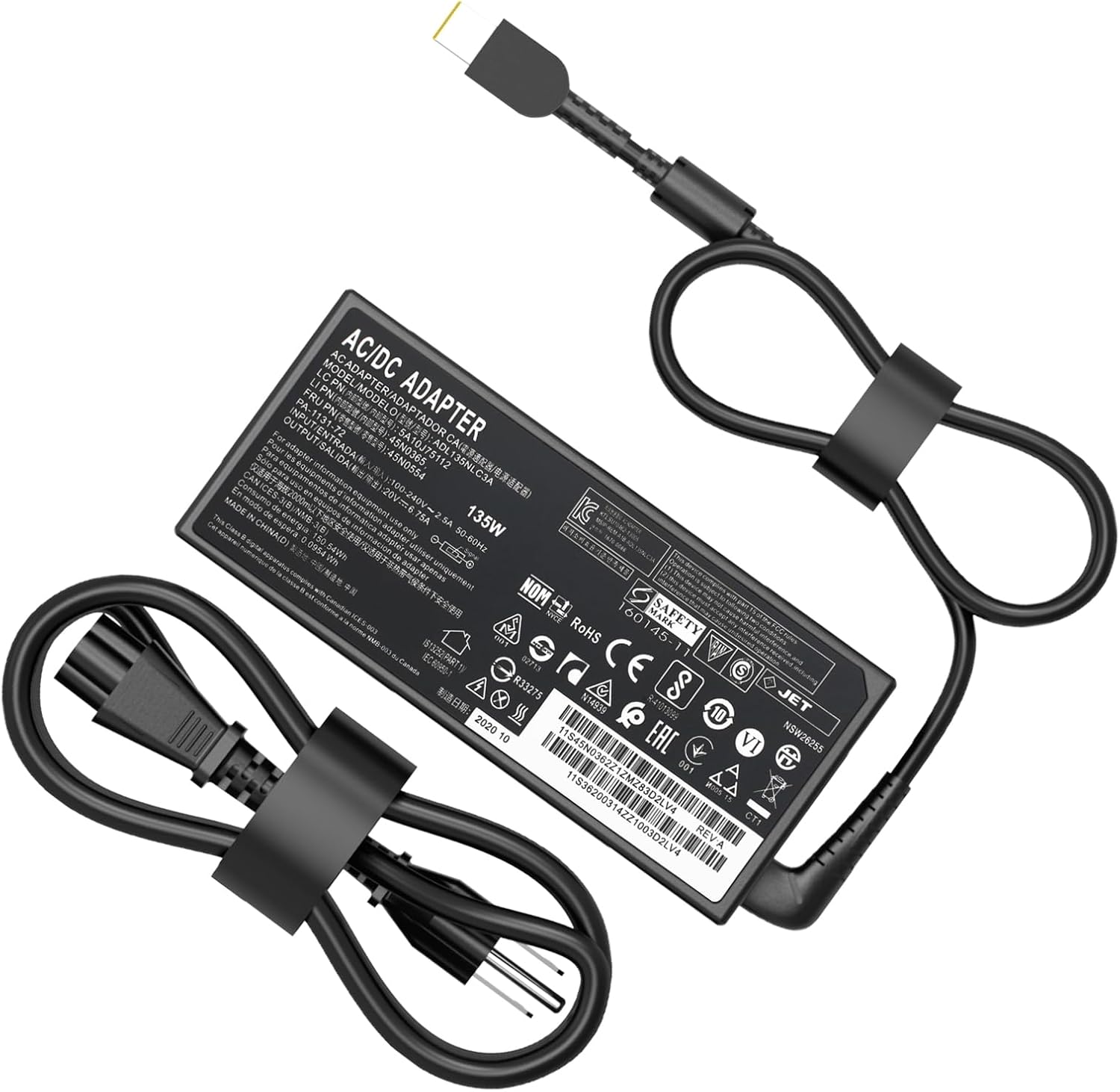 Amazon.com: 135W Original Thinkpad Charger Fit for Lenovo Thinkpad X1 ...