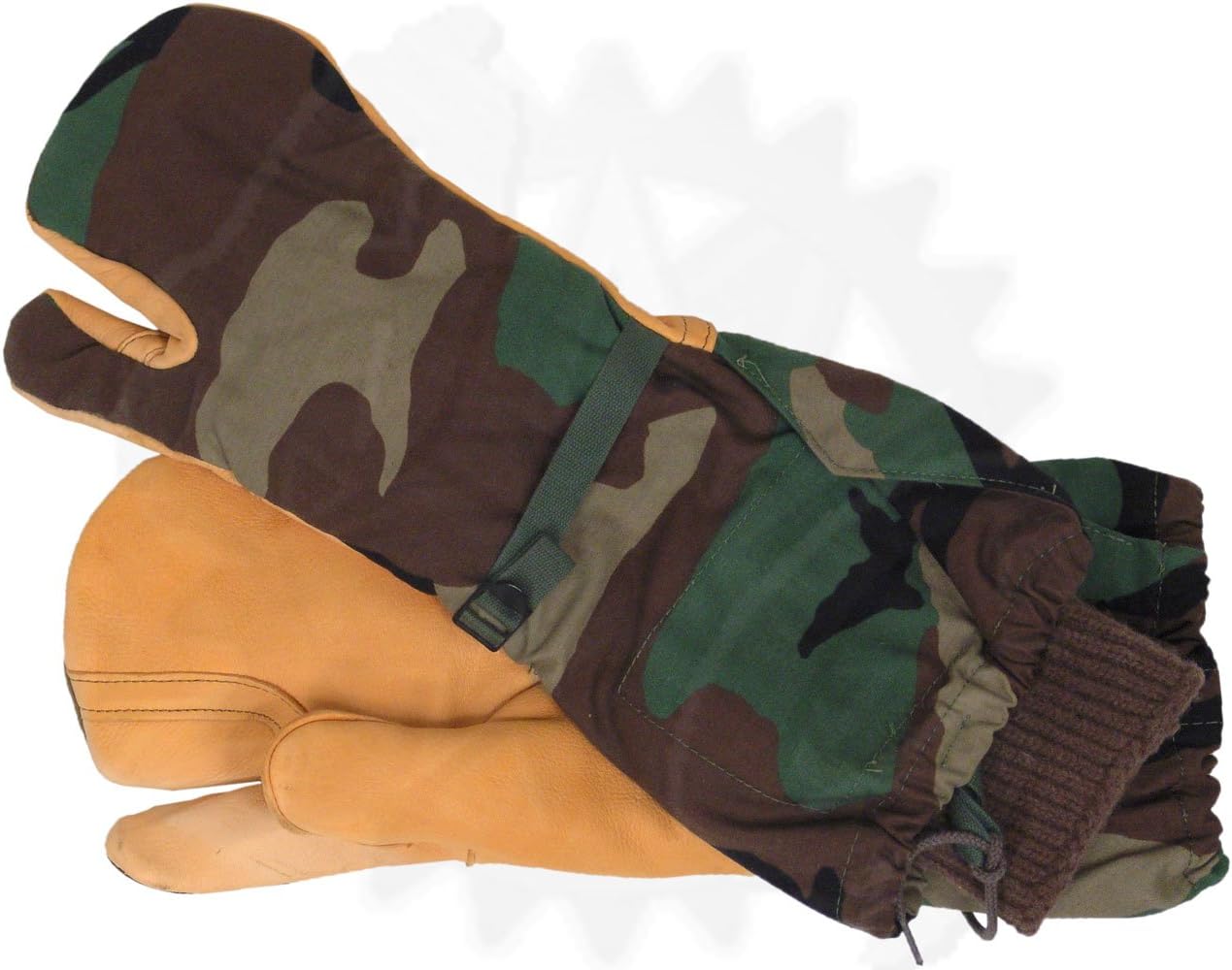 Amazon.com : Trigger Finger Mitten Gloves w/ Wool Liners - Woodland ...