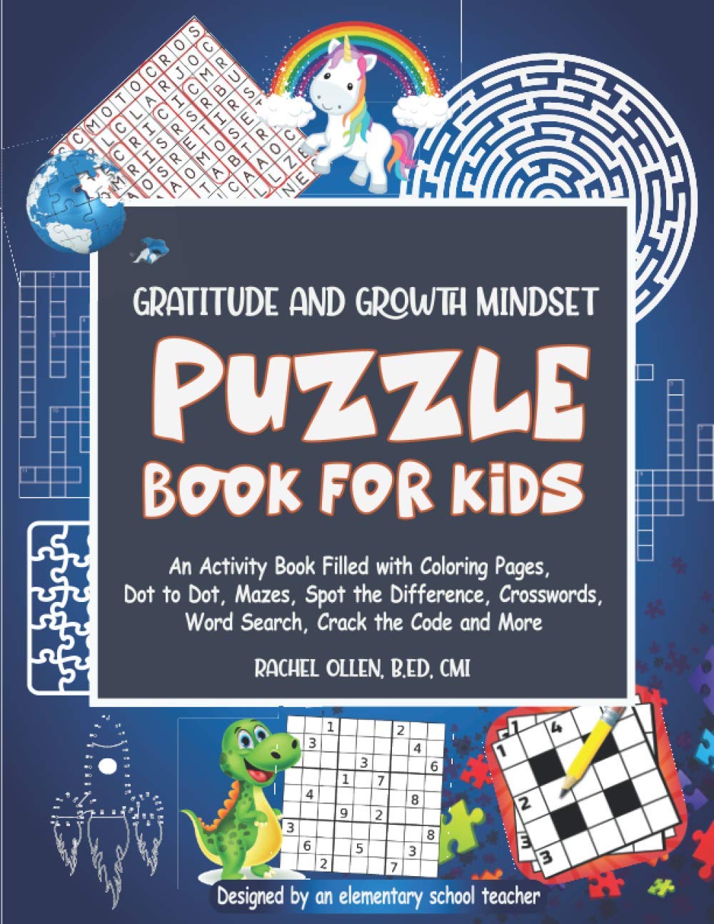 Gratitude and Growth Mindset Puzzle Book for Kids: An Activity Book ...