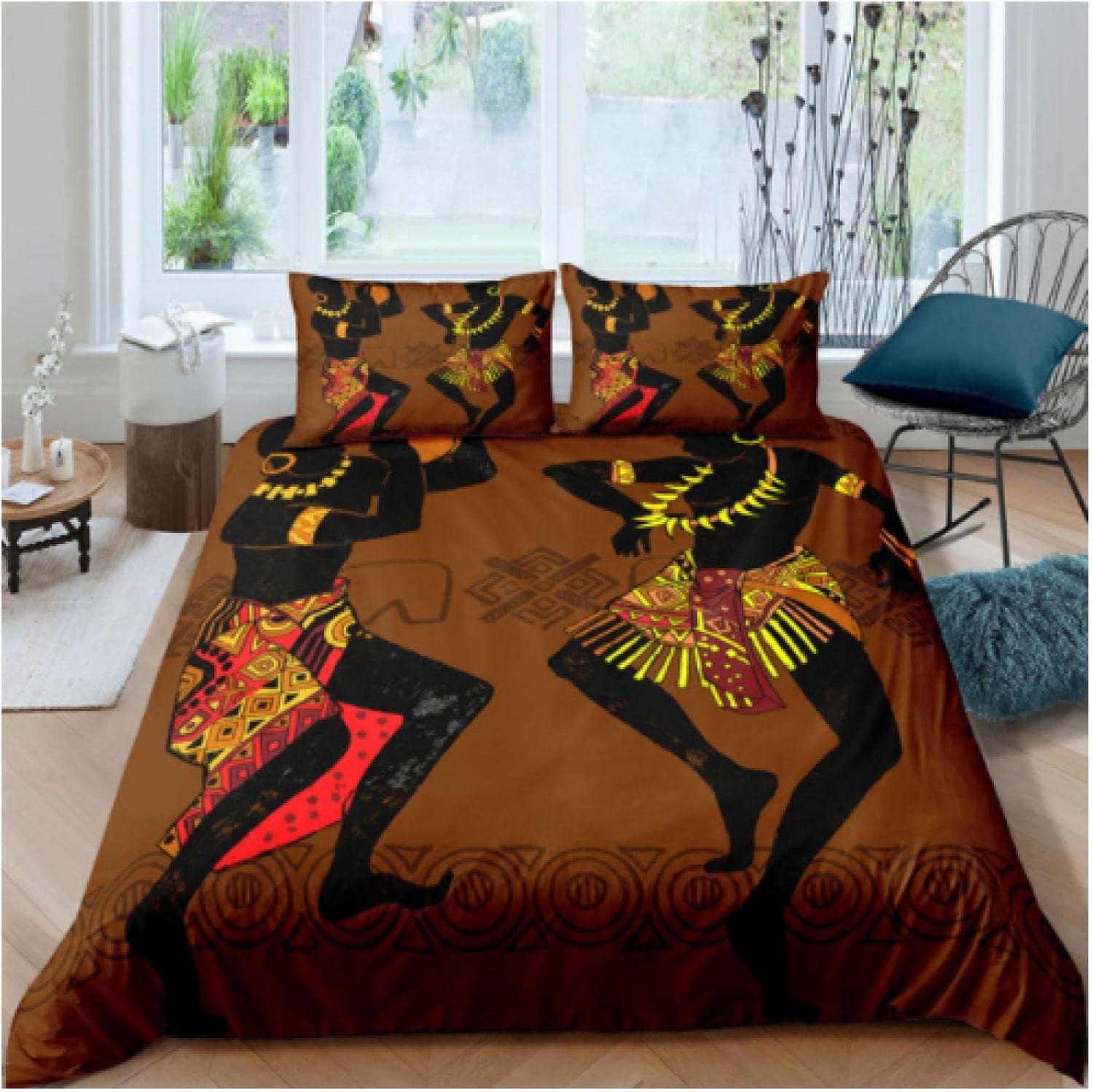 zxiany African Woman Bedding Sets Comforter Duvet Cover Set With ...