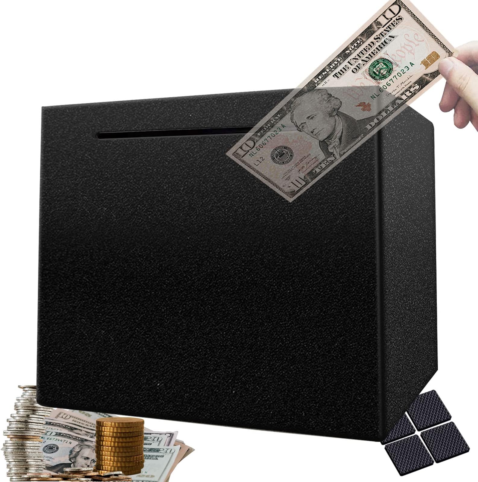 Amazon.com: $100 Dollar Bill Piggy Bank 5 7/8" Tall Coin Saving Money ...