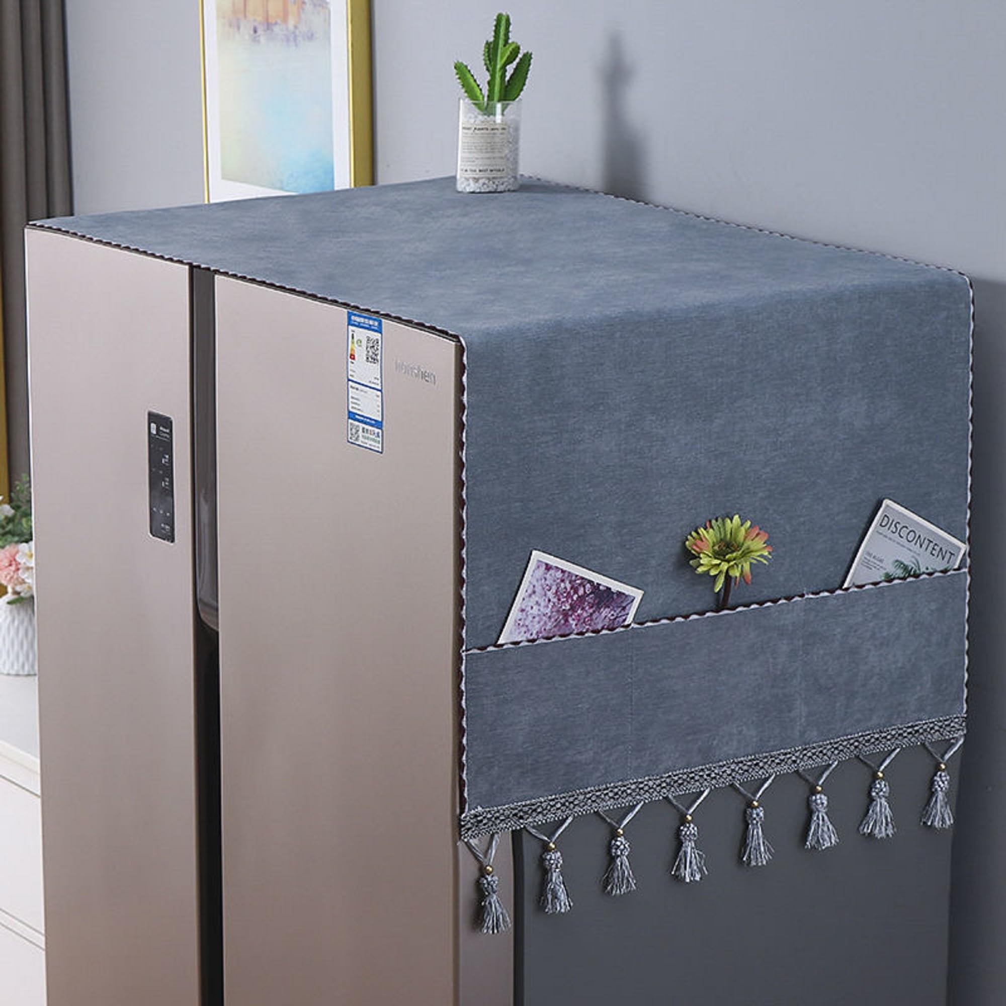 Amazon.com: Fridge Dust Cover Fridge Dust Proof Cover Front Load with ...