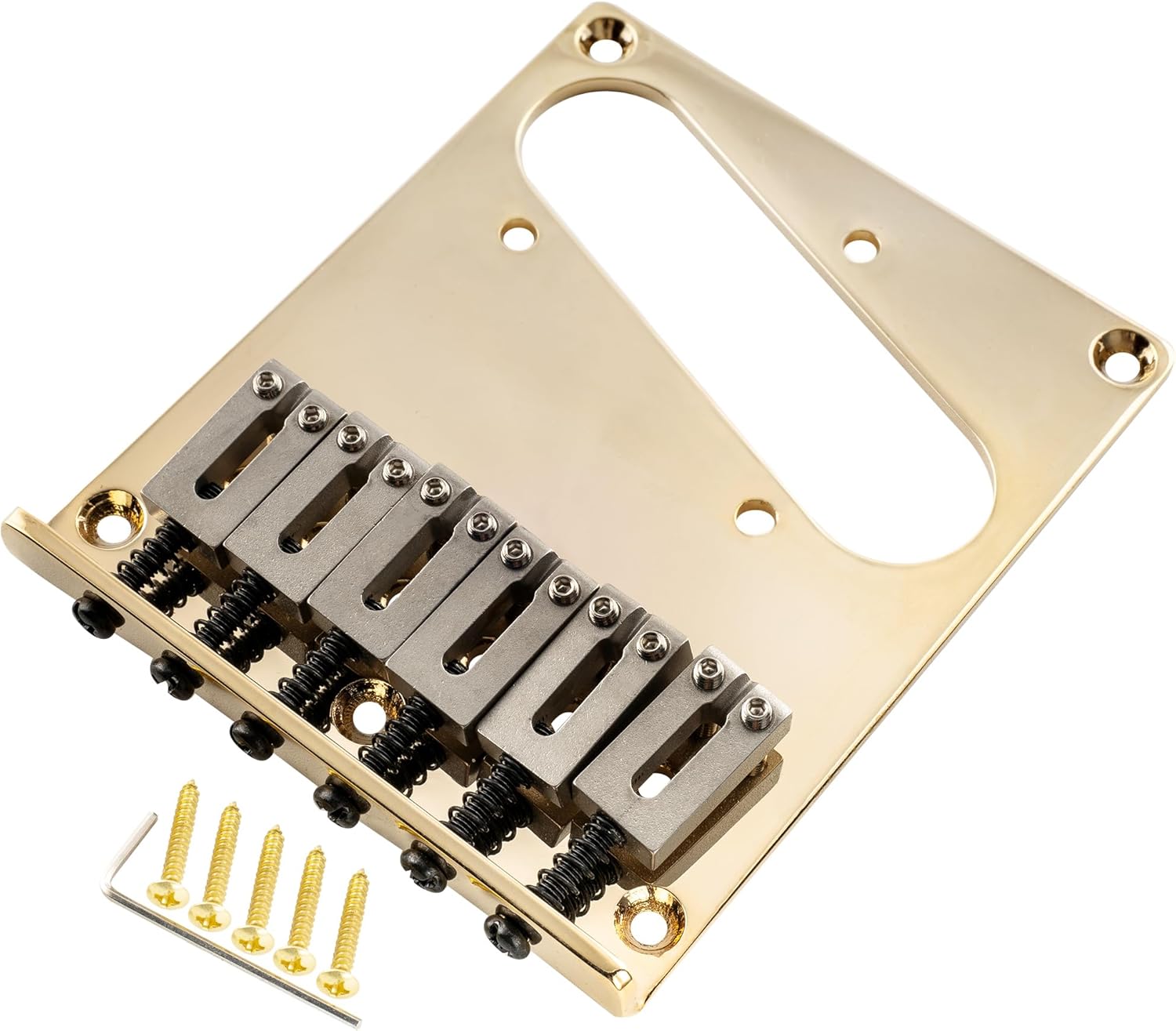 Amazon.com: Musiclily Pro 54mm Modern Telecaster Bridge 6 SUS Stainless ...